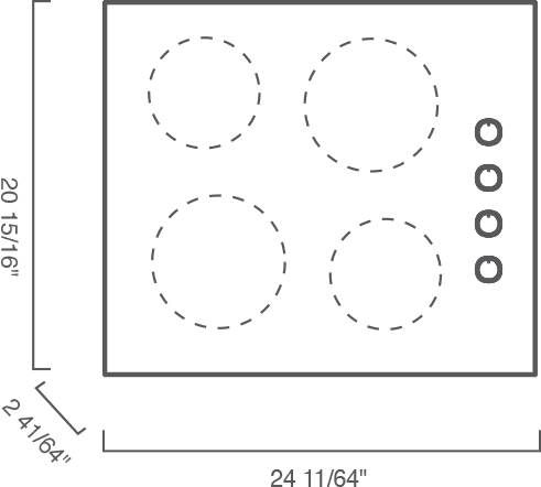 Blomberg CTE24402 24 Inch Electric Cooktop with 4 Elements, Glass ...