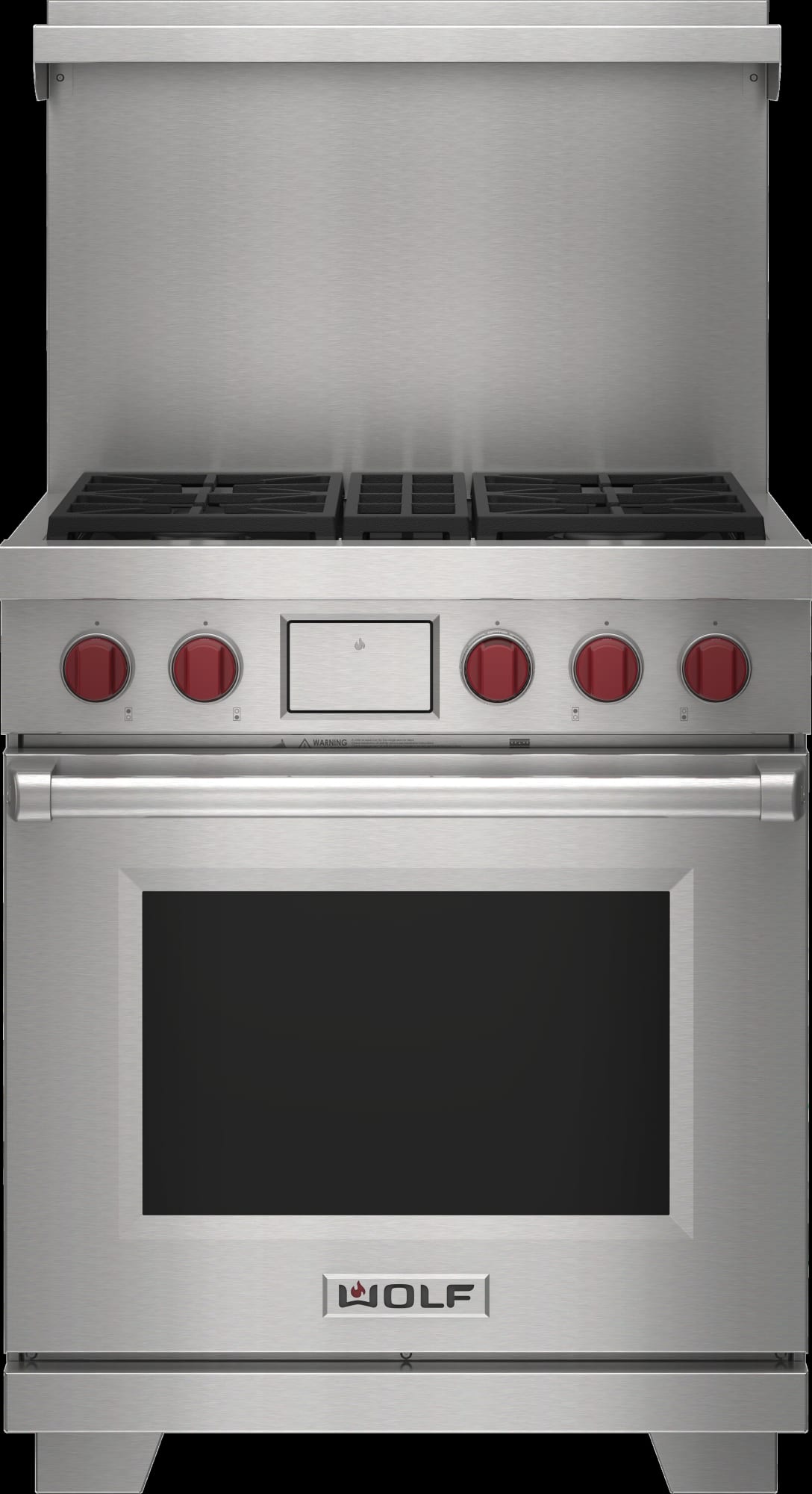 Wolf DF30450SP 30 Inch Freestanding Dual-Fuel Smart Range with 4 Dual ...