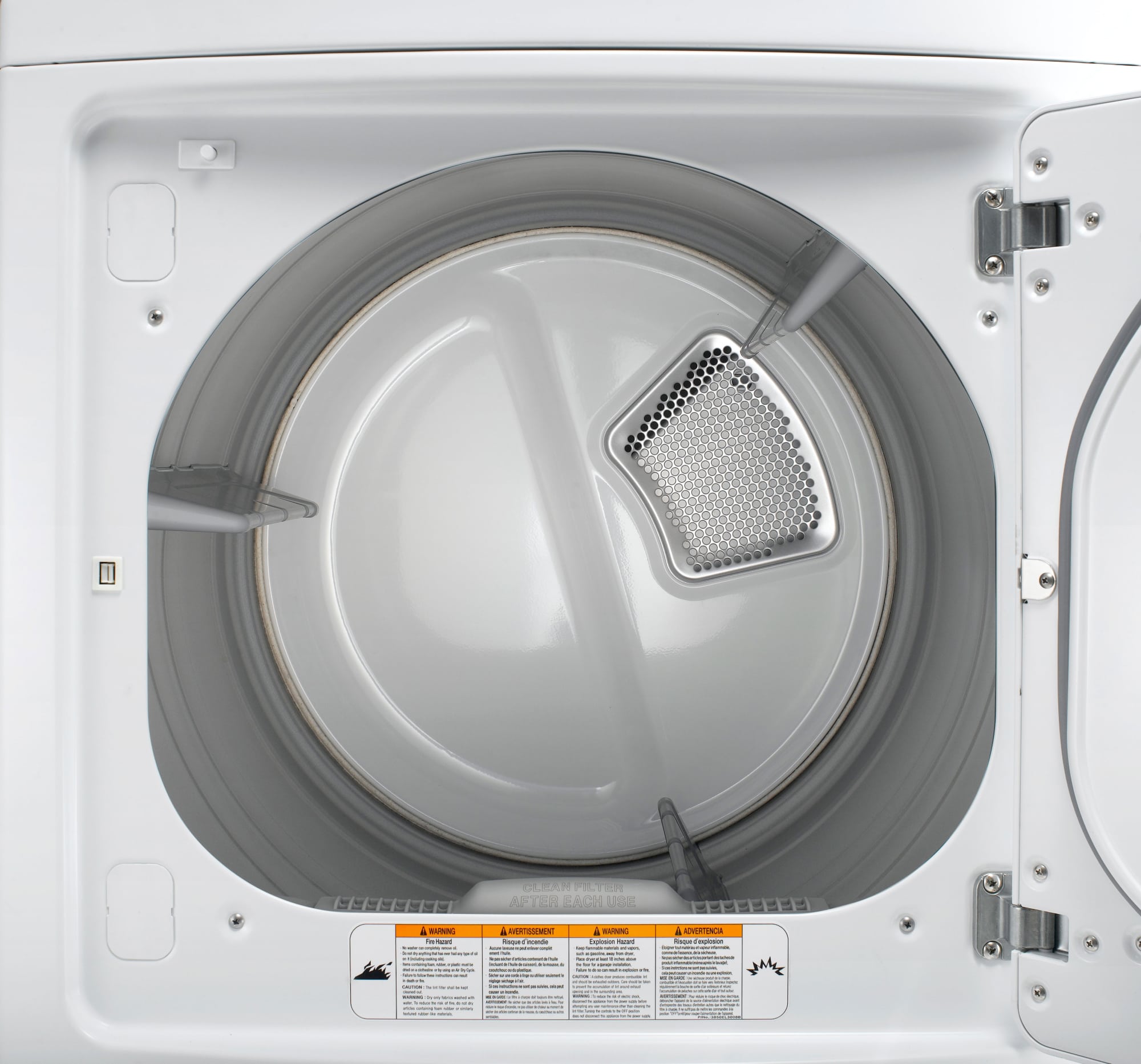 LG DLE4970WE 27 Inch Front Load Electric Dryer with 7.3 cu. ft ...