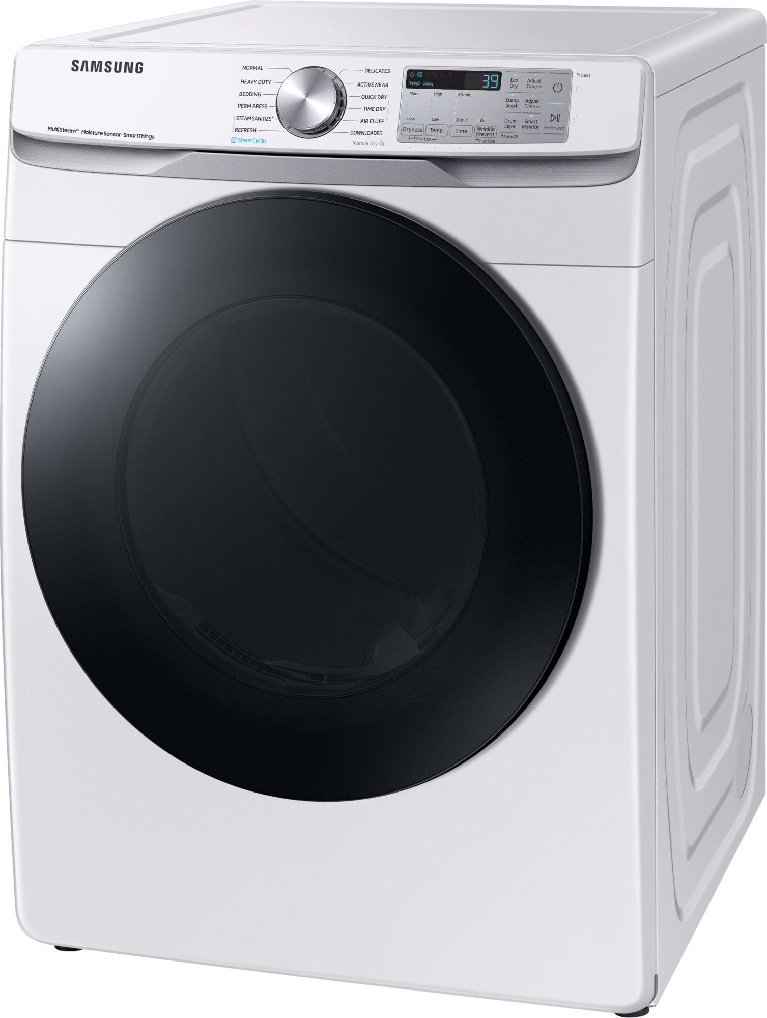 Samsung DVE45B6300W 27 Inch Smart Electric Dryer with 7.5 Cu.Ft ...
