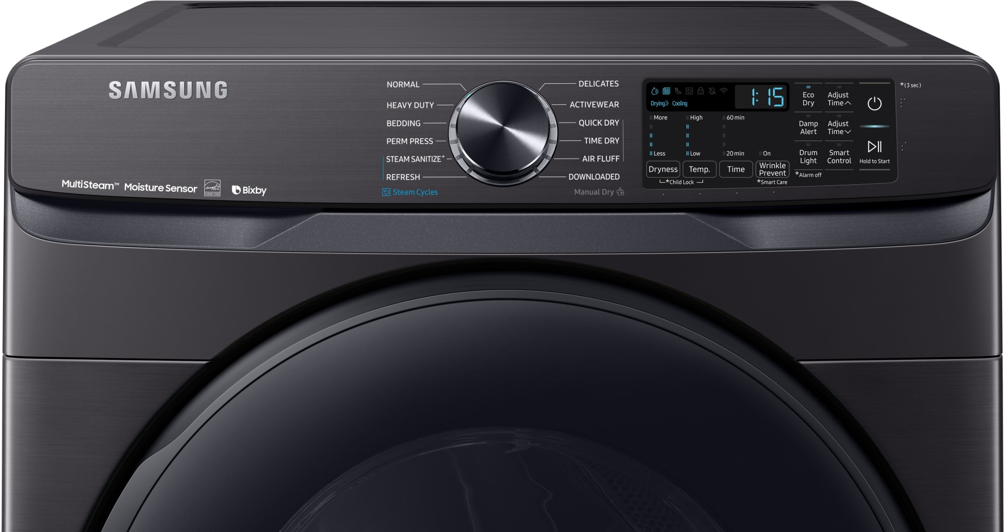 Samsung DVE50R8500V 27 Inch Electric Smart Dryer with 7.5 Cu. Ft ...
