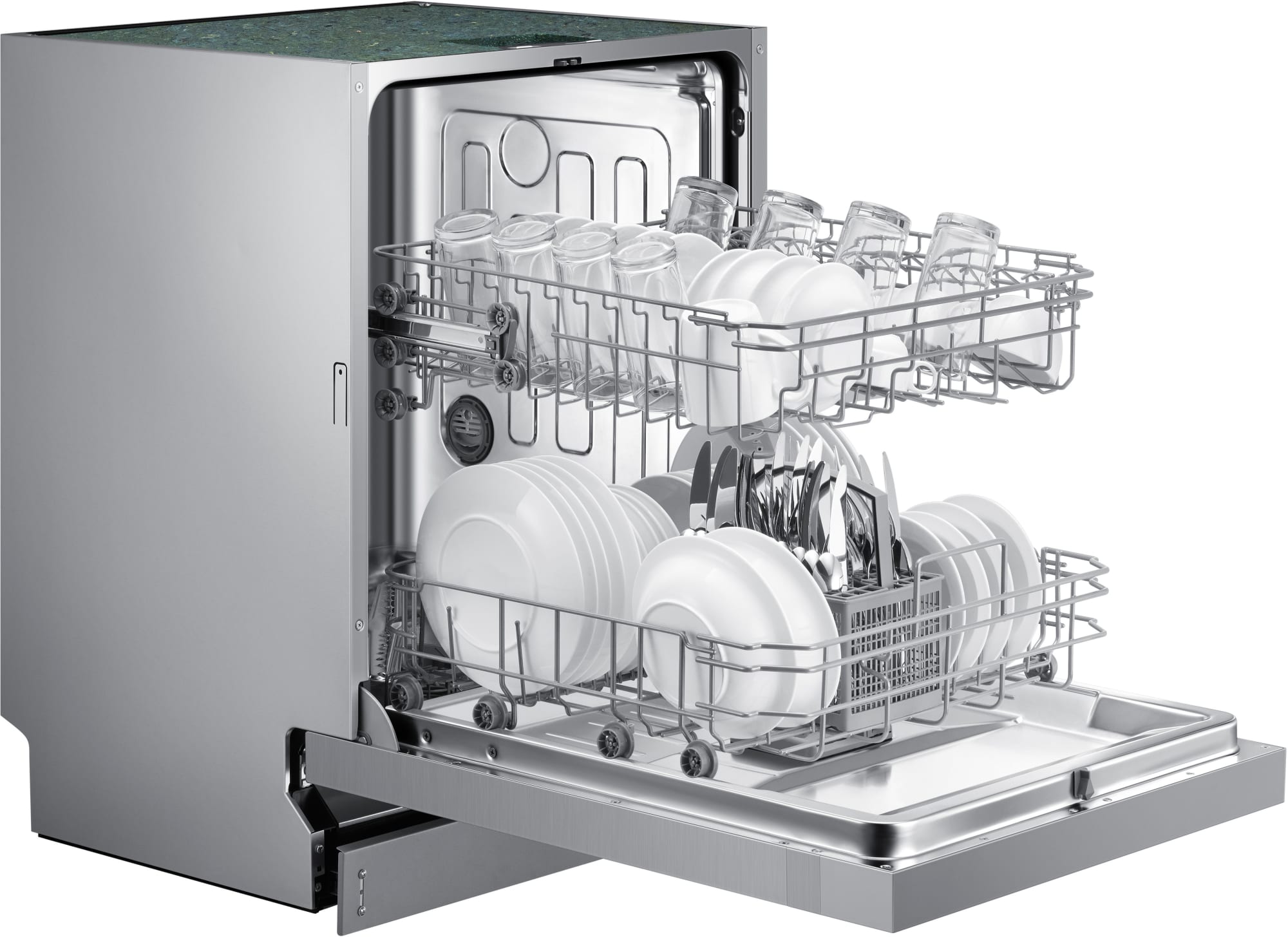 Samsung DW60R2014US 24 Inch Full Console Dishwasher with 12 Place ...