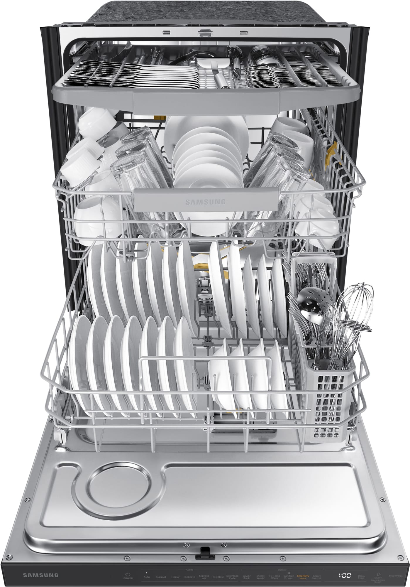 Samsung DW80B7070UG 24 Inch Fully Integrated Smart Dishwasher with 15 ...