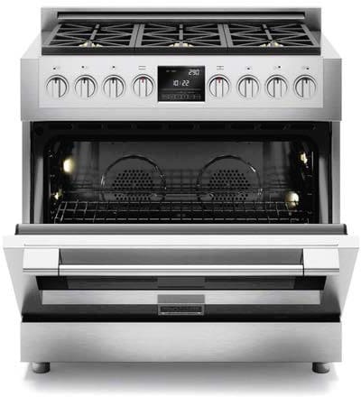 Fulgor Milano F6PDF366S1 36 Inch Freestanding Dual Fuel Range with Four ...