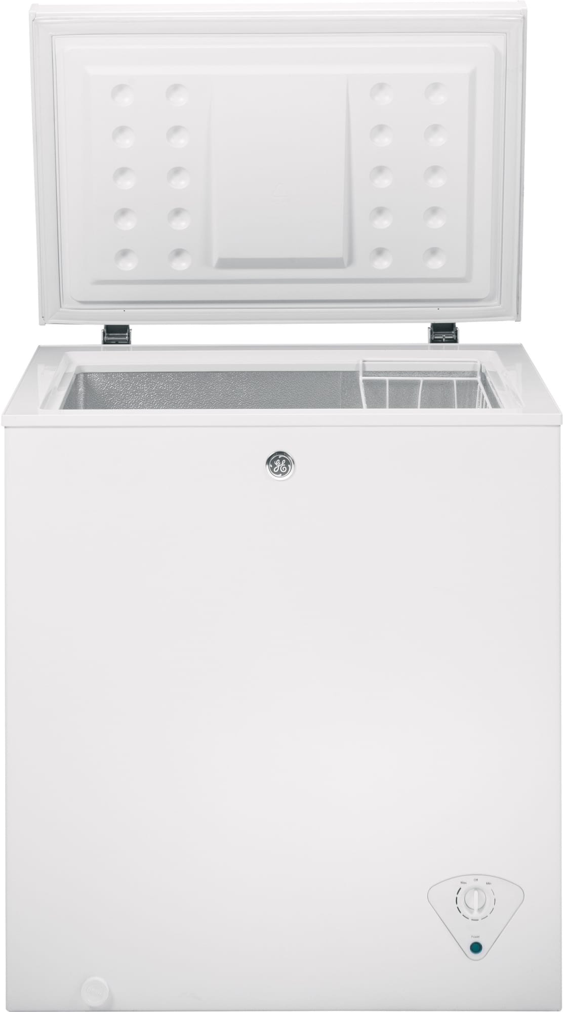 GE FCM5SKWW 5.0 cu. ft. Manual Defrost Chest Freezer with 1 Lift-Out ...