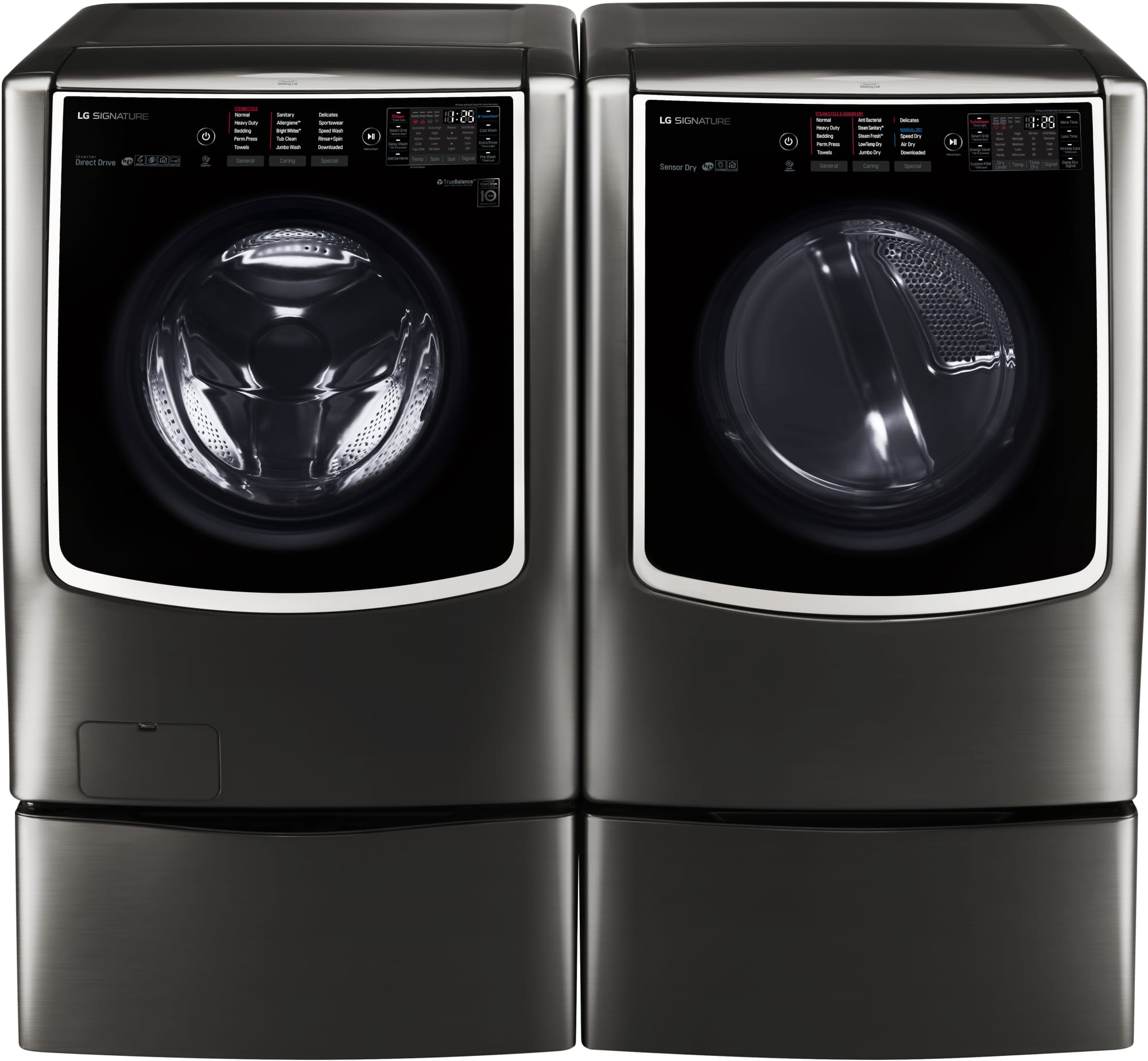 LG DLEX9500K 29 Inch Electric Smart Dryer with 9.0 cu. ft. Capacity, 14 ...