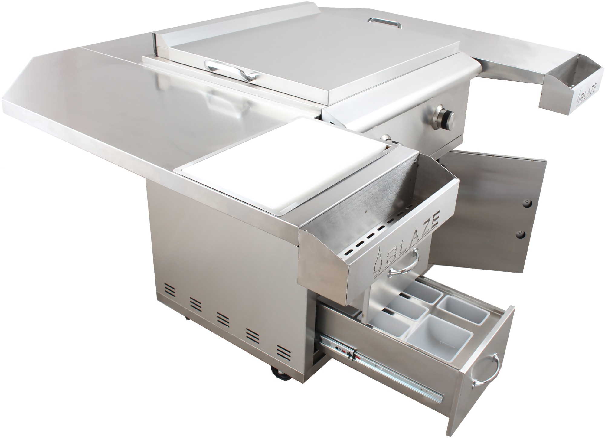 Blaze BLZGRIDDLESHK 30 Inch Griddle Cart Shelving Kit