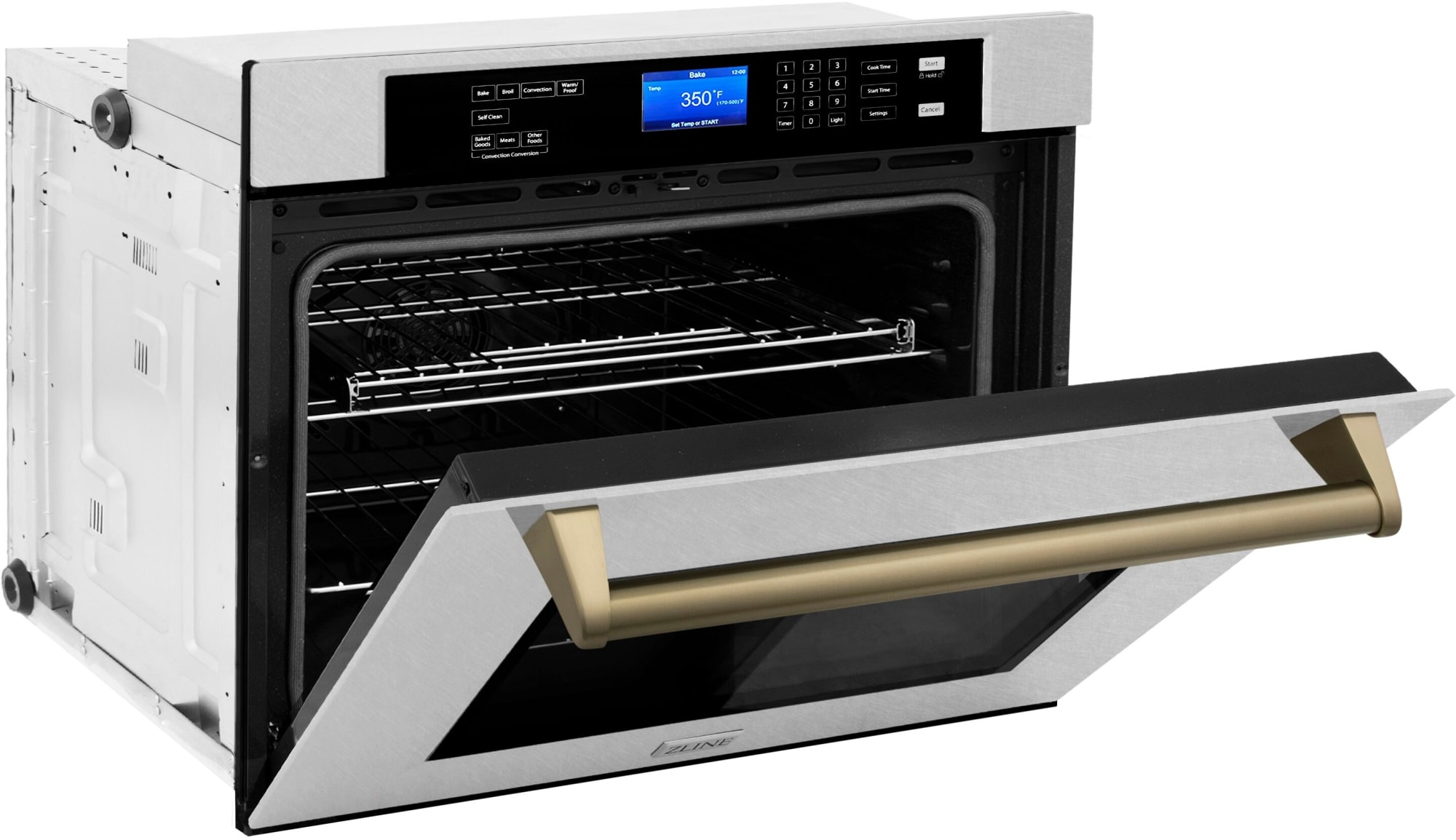 ZLINE AWSSZ30CB 30 Inch Single Electric Wall Oven with 5.0 cu. ft. True ...