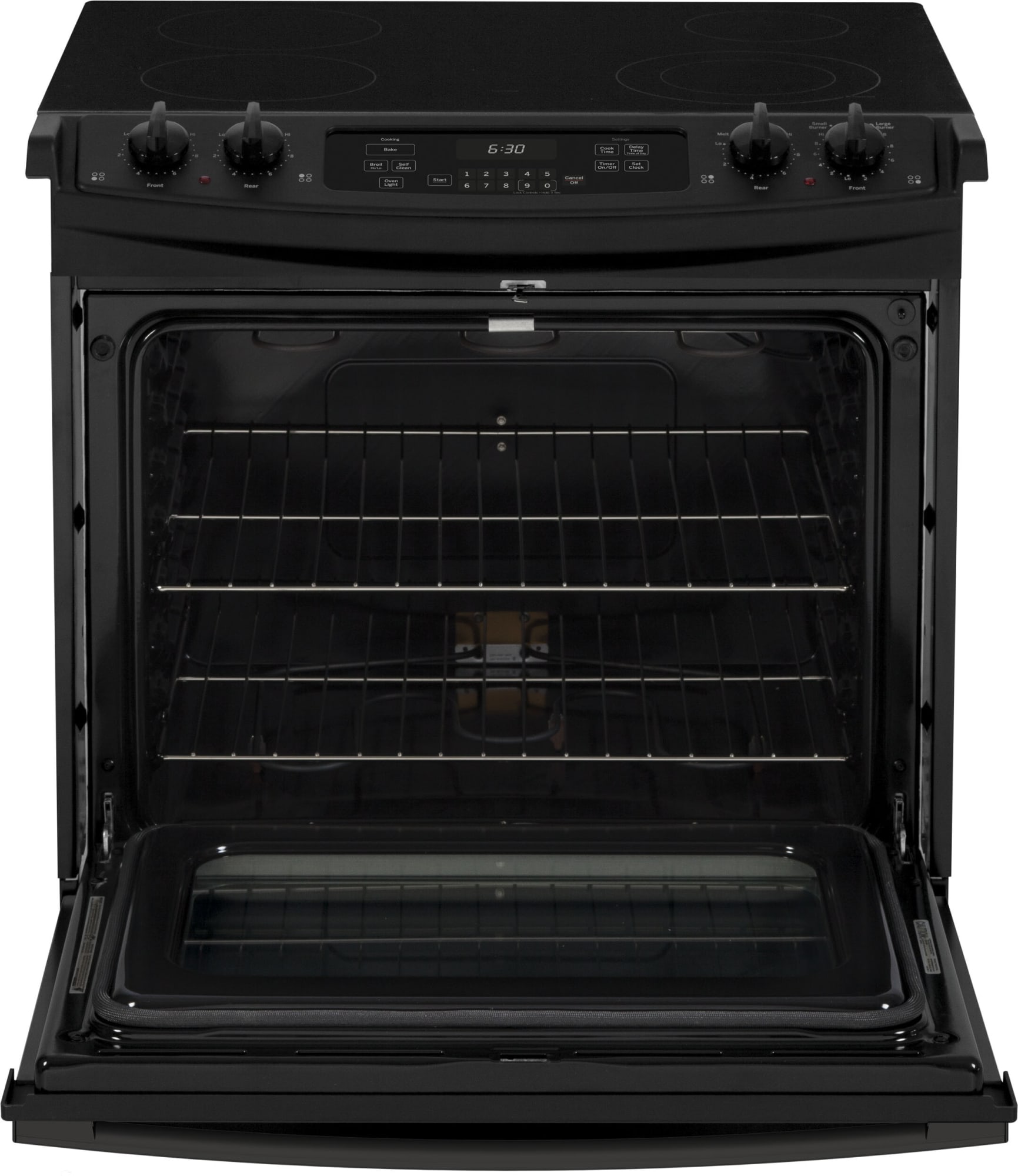 GE JD630DTBB 30 Inch Drop-In Electric Range with 4 Smoothtop Elements ...