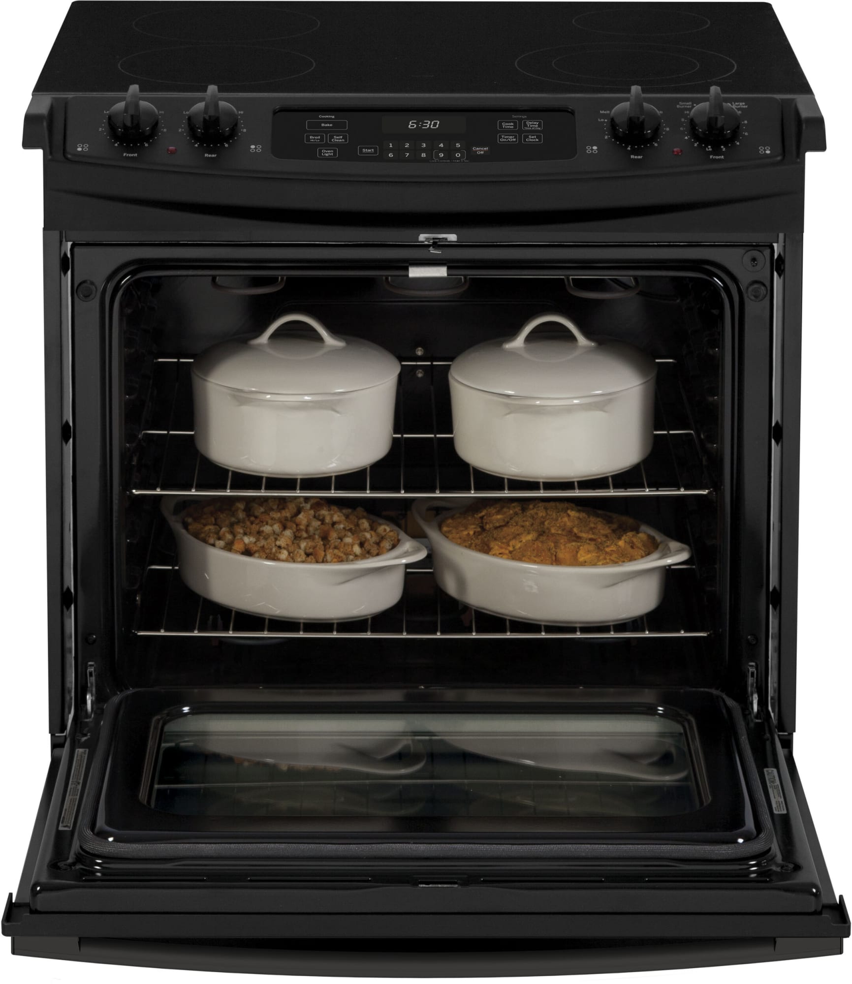 GE JD630DTBB 30 Inch Drop-In Electric Range with 4 Smoothtop Elements ...
