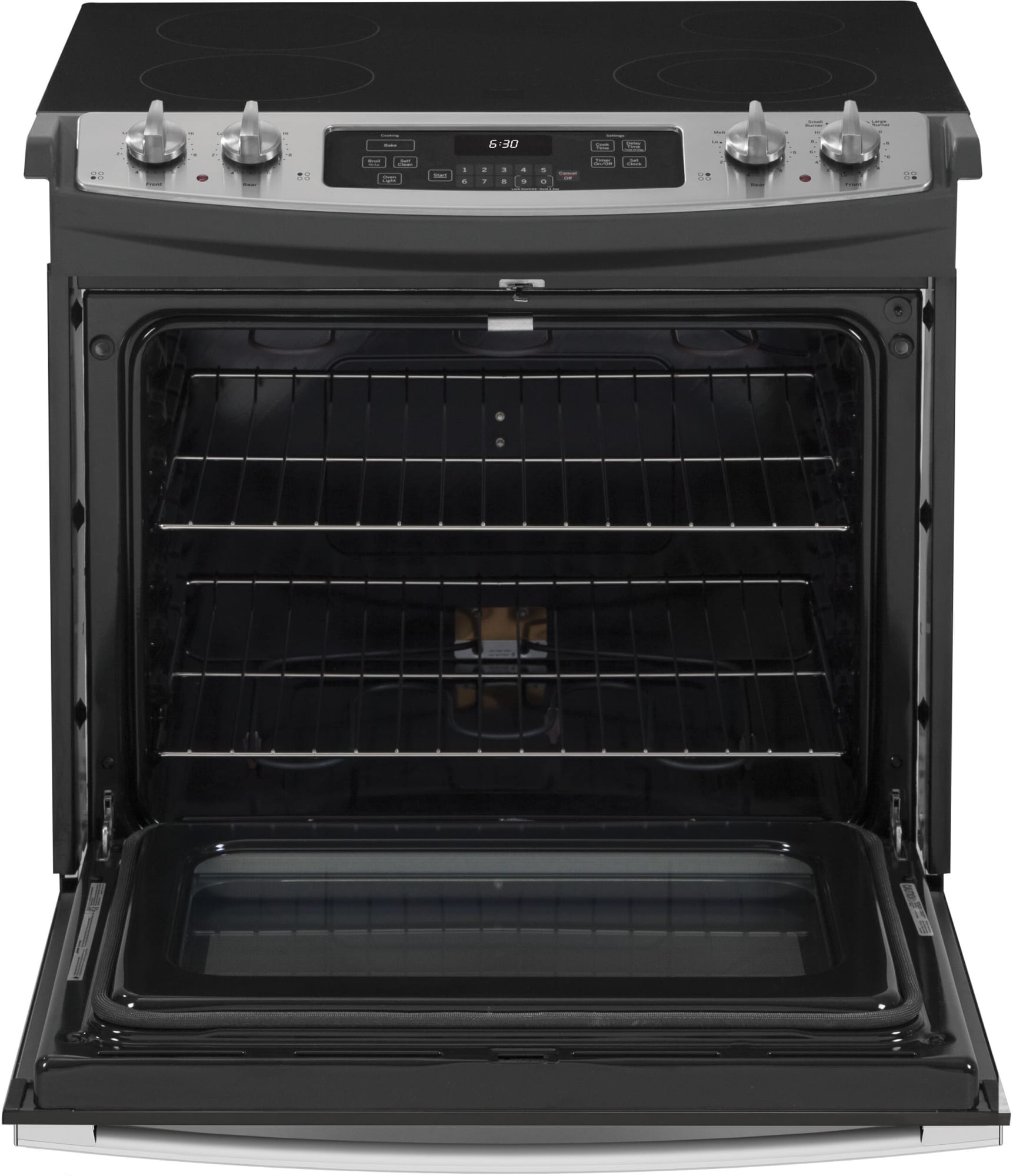 GE JD630STSS 30 Inch Drop-In Electric Range with 4 Smoothtop Elements ...