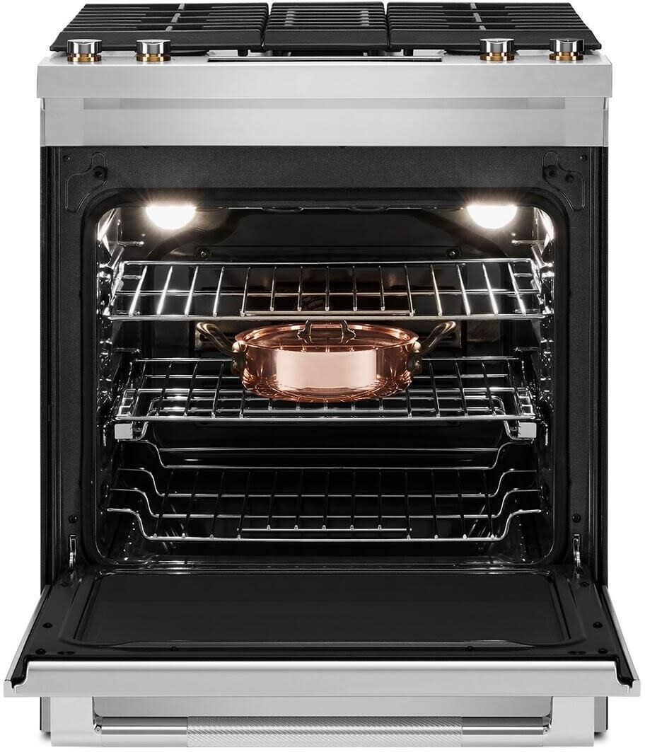 JennAir JDS1750ML 30 Inch Slide-In Dual Fuel Range with 4 Sealed ...
