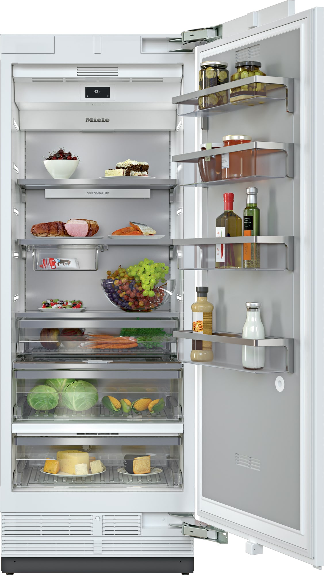 Miele K2801VI 30 Inch Smart Refrigerator Column with 16.8 Cu. Ft ...