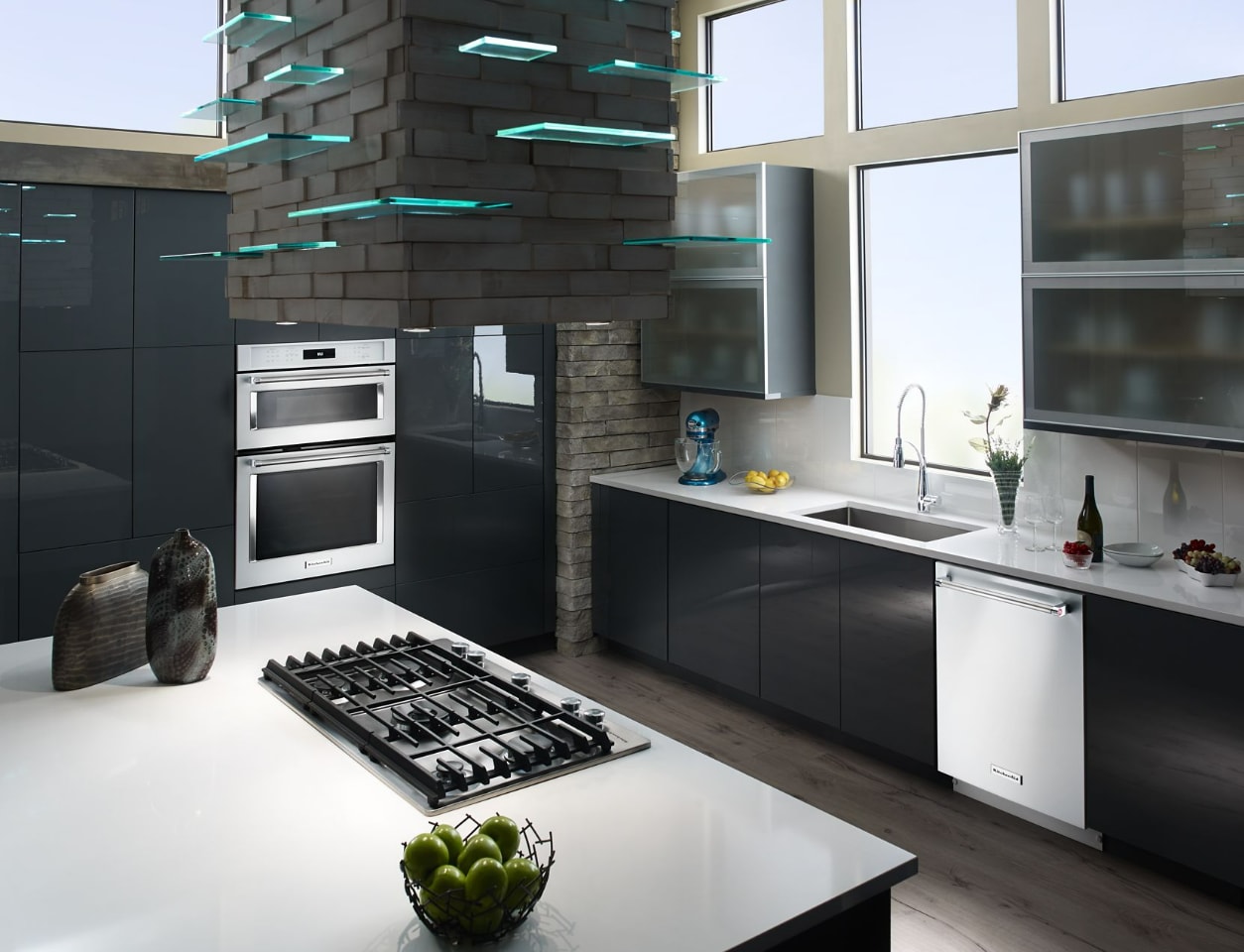 KitchenAid KCGS950ESS 30 Inch Gas Cooktop with 5 Sealed Burners ...