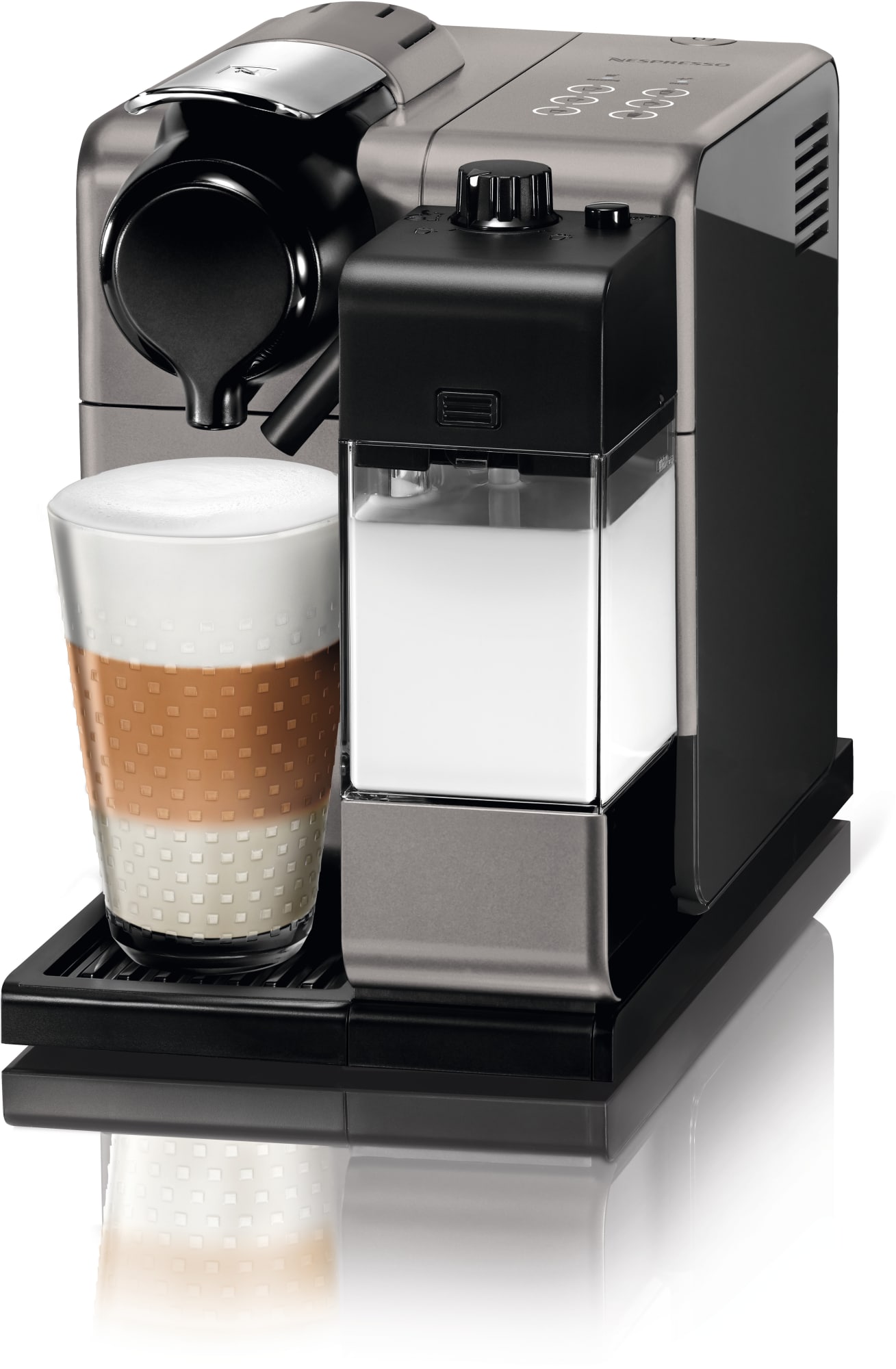 Nespresso EN550S Lattissima Touch Espresso Machine with 6 One Touch ...