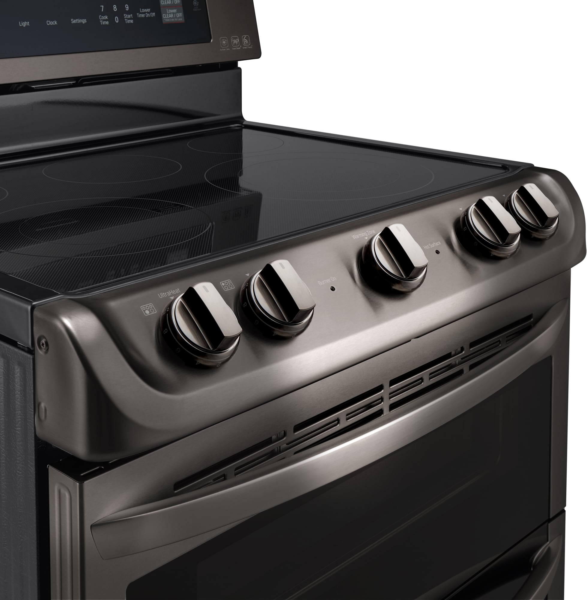 LG LDE4413BD 30 Inch Electric Range with 5 Radiant Heating Elements ...