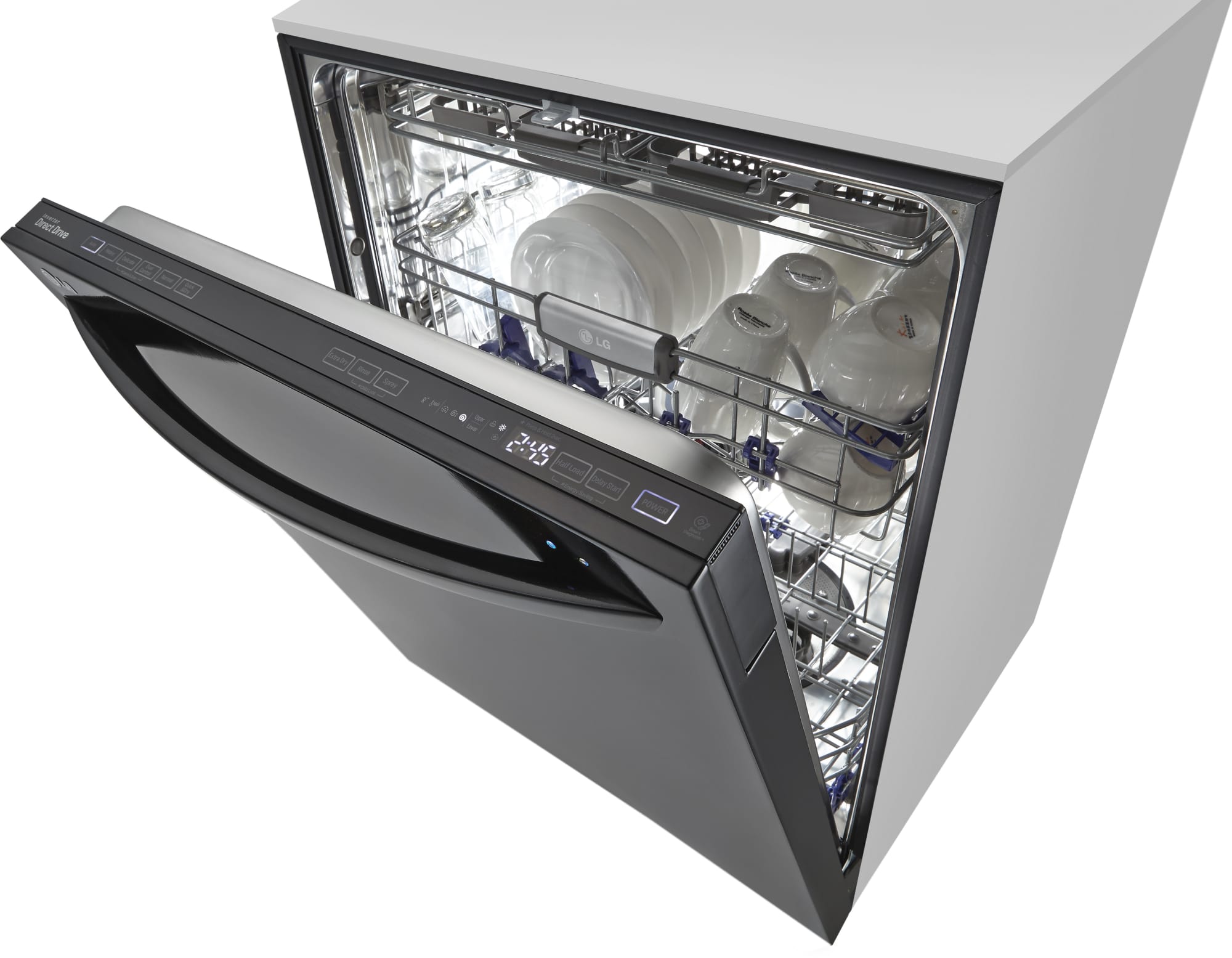 LG LDF7774BB Fully Integrated Dishwasher with SenseClean™, EasyRack ...