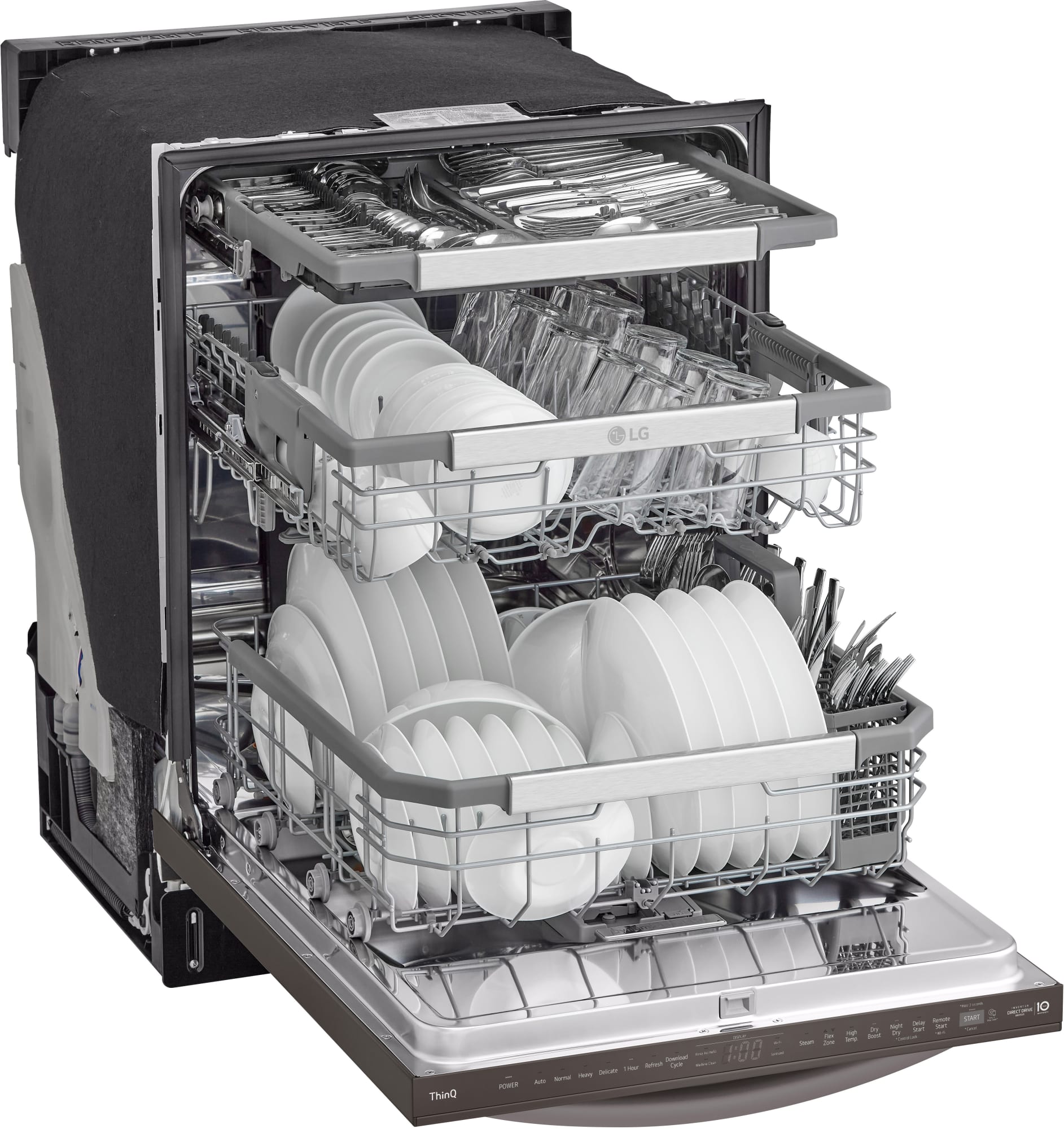 LG LDTH7972D 24 Inch Fully Integrated Smart Dishwasher with 15 Place ...