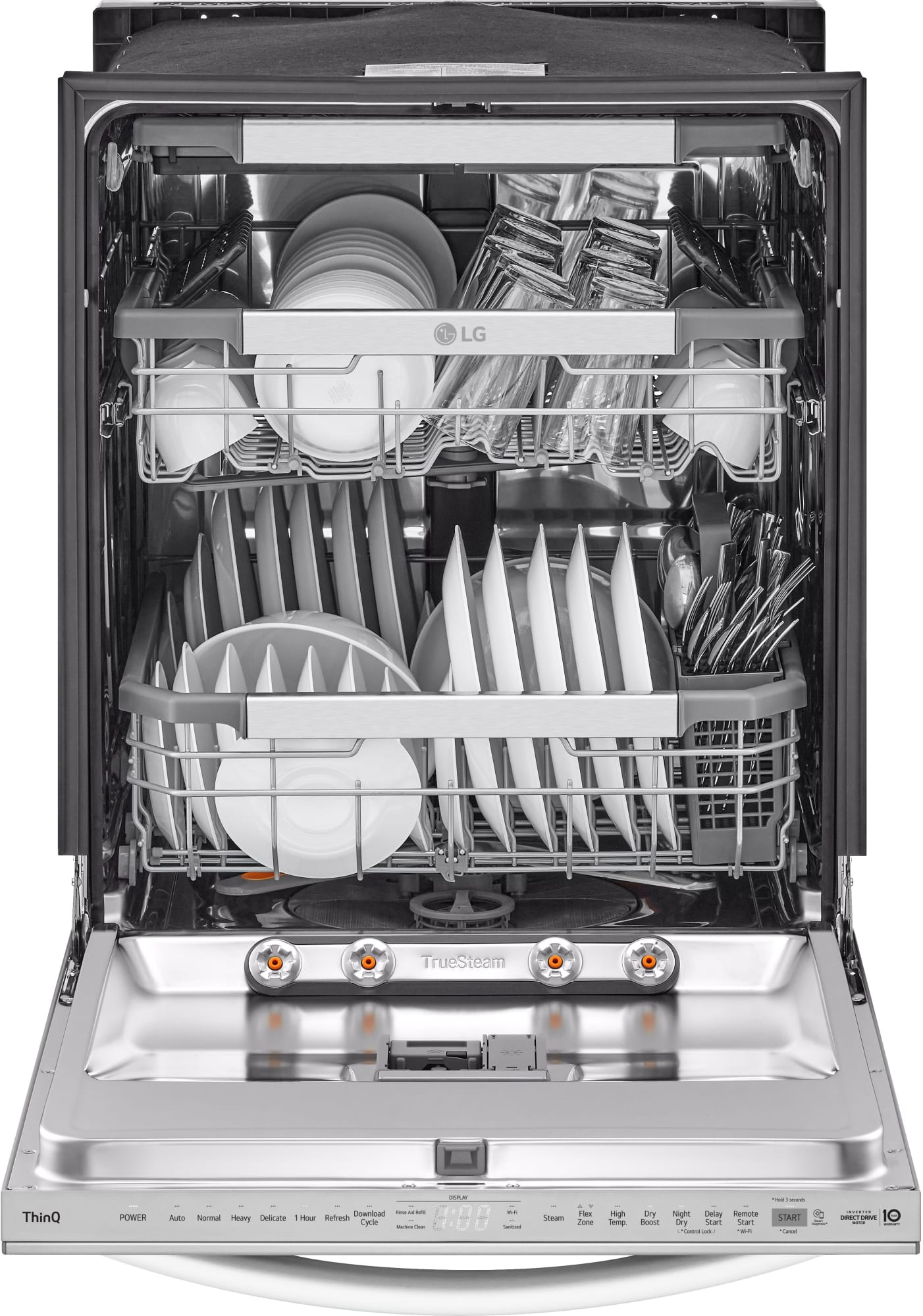 LG LDTH7972S 24 Inch Fully Integrated Smart Dishwasher with 15 Place ...