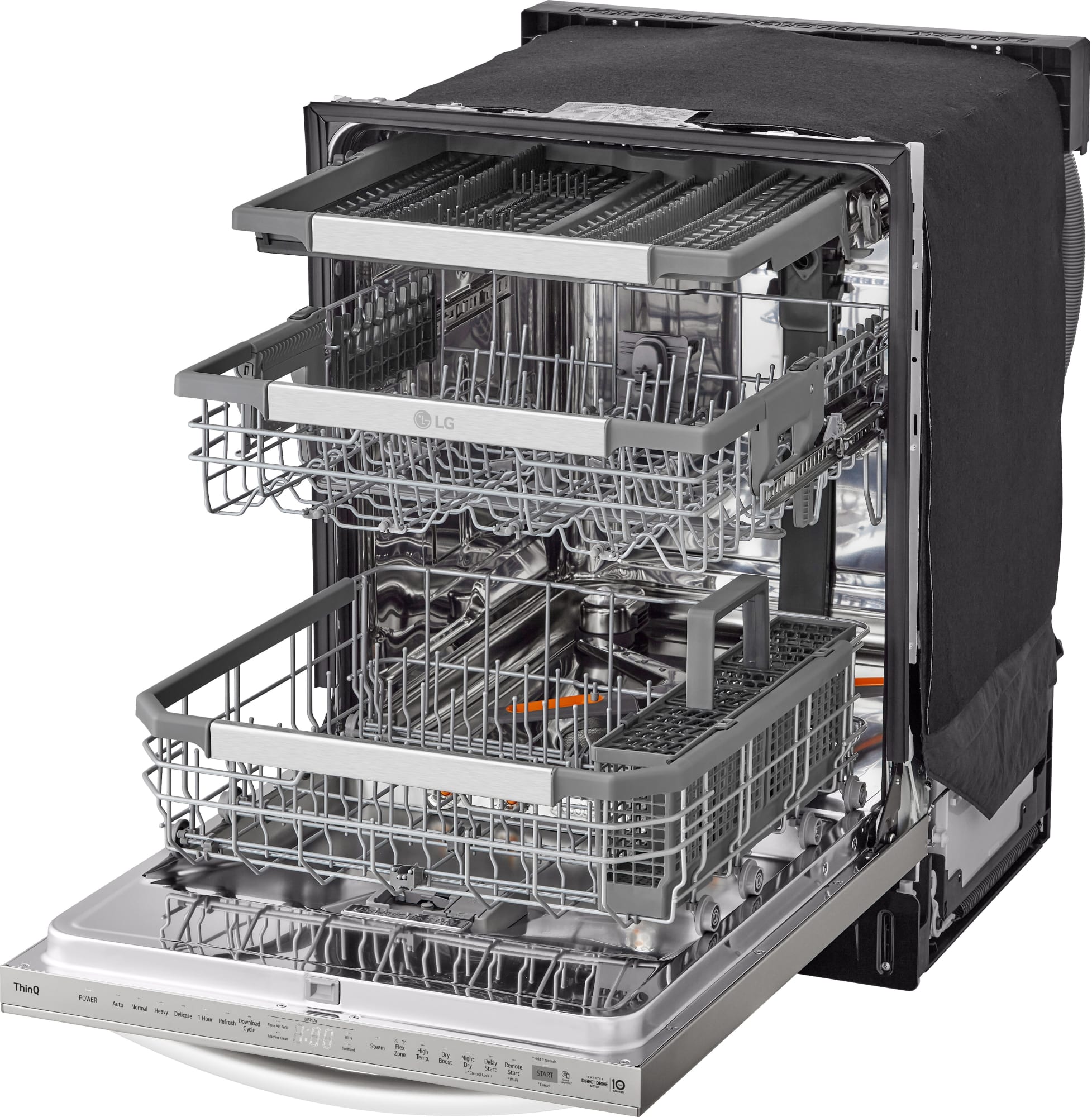 LG LDTH7972S 24 Inch Fully Integrated Smart Dishwasher with 15 Place ...