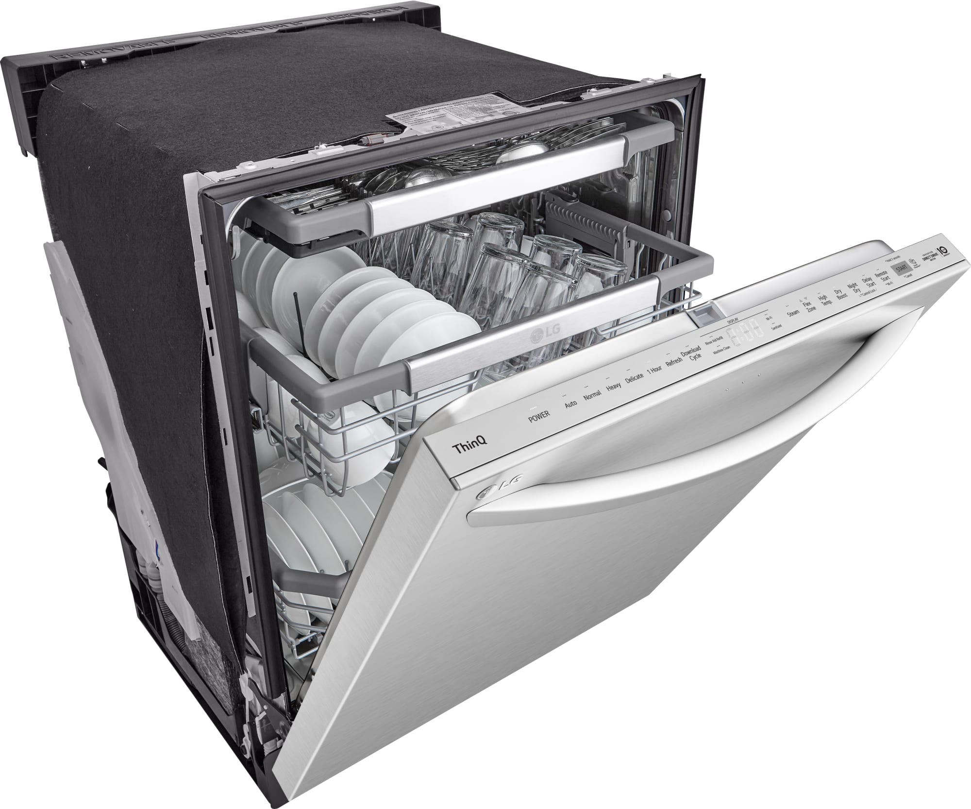 LG LDTH7972S 24 Inch Fully Integrated Smart Dishwasher with 15 Place ...