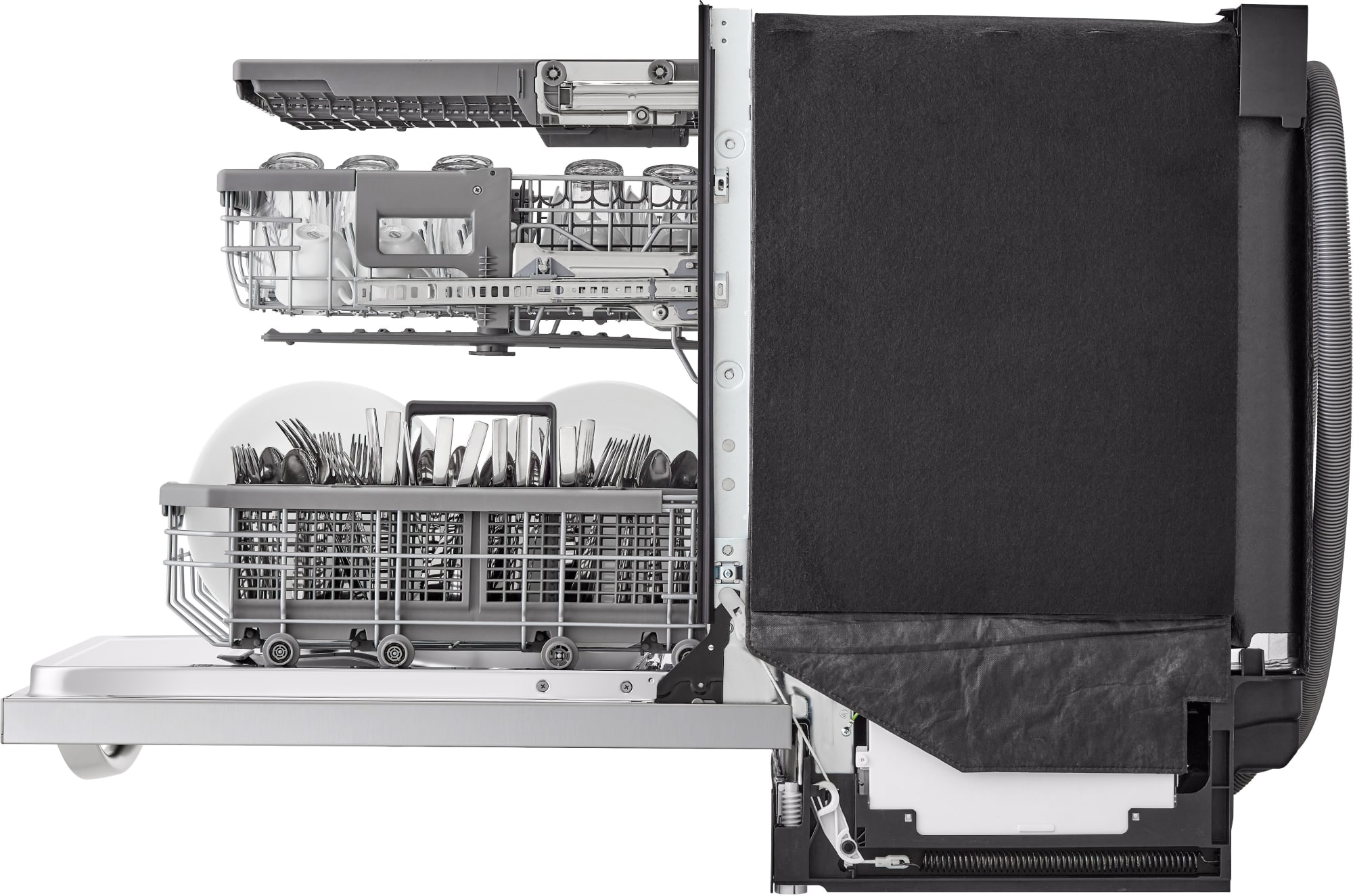 LG LDTH7972S 24 Inch Fully Integrated Smart Dishwasher with 15 Place ...