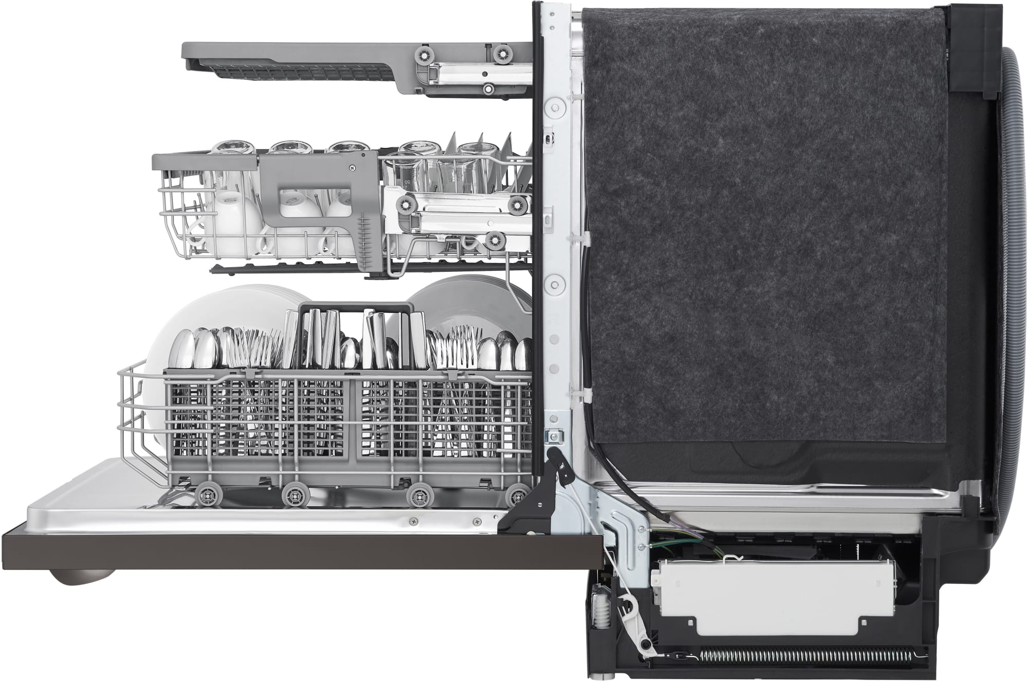 LG LDTS5552D 24 Inch Fully Integrated Smart Dishwasher with 15 Place ...