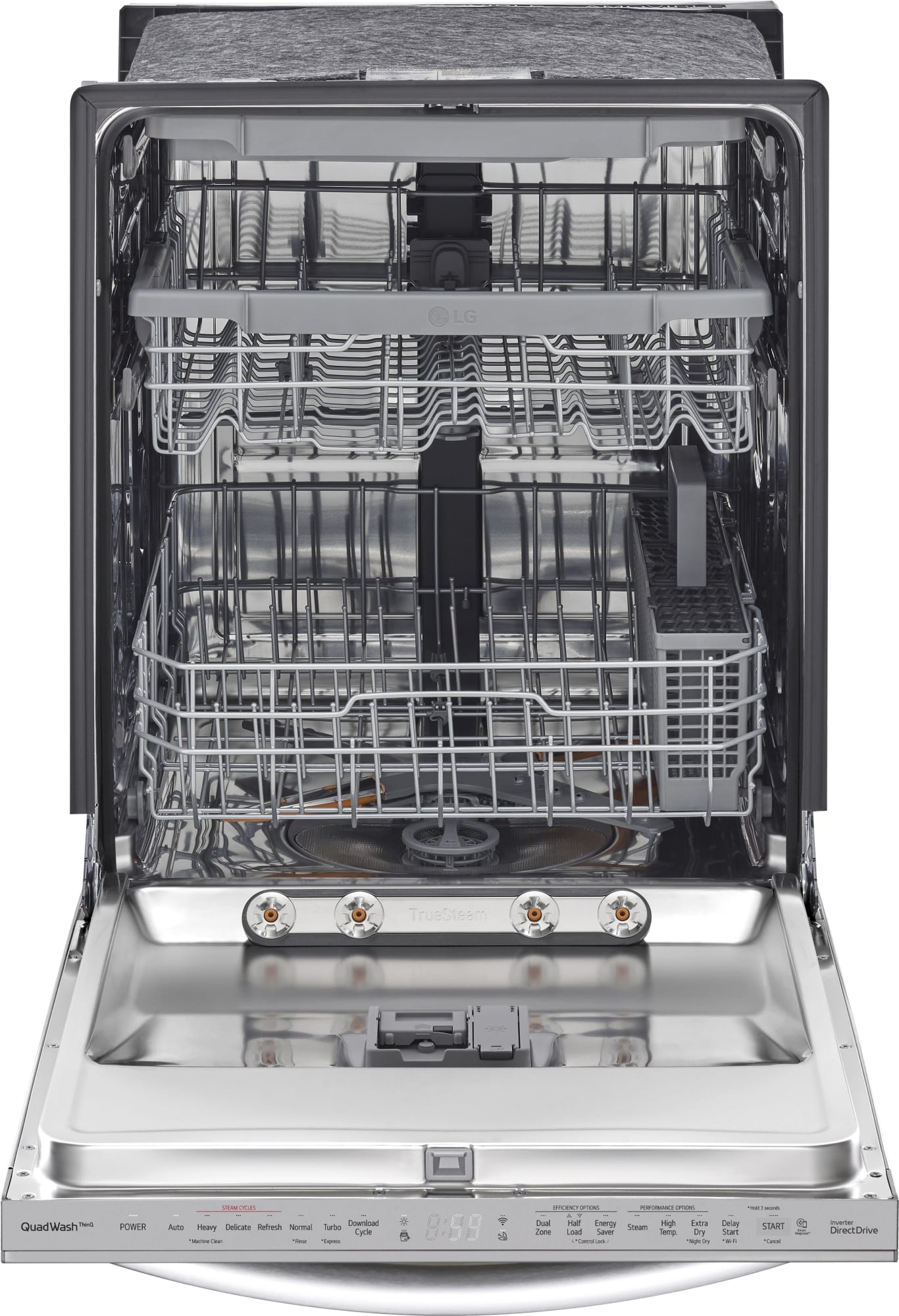 LG LDTS5552S 24 Inch Fully Integrated Smart Dishwasher with 15 Place ...
