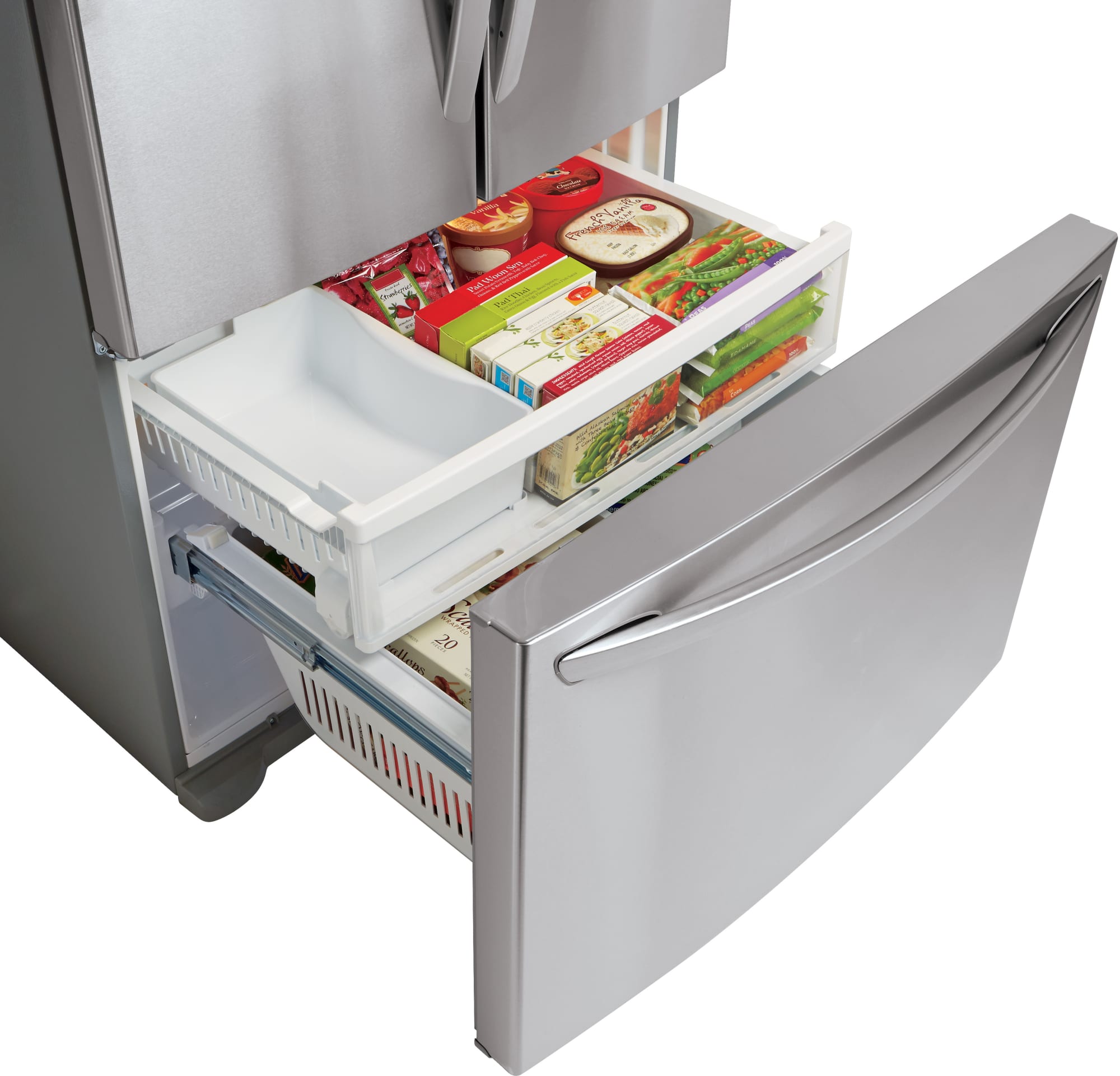 LG LFC28768ST 36 Inch French Door Refrigerator with Glide N' Serve ...