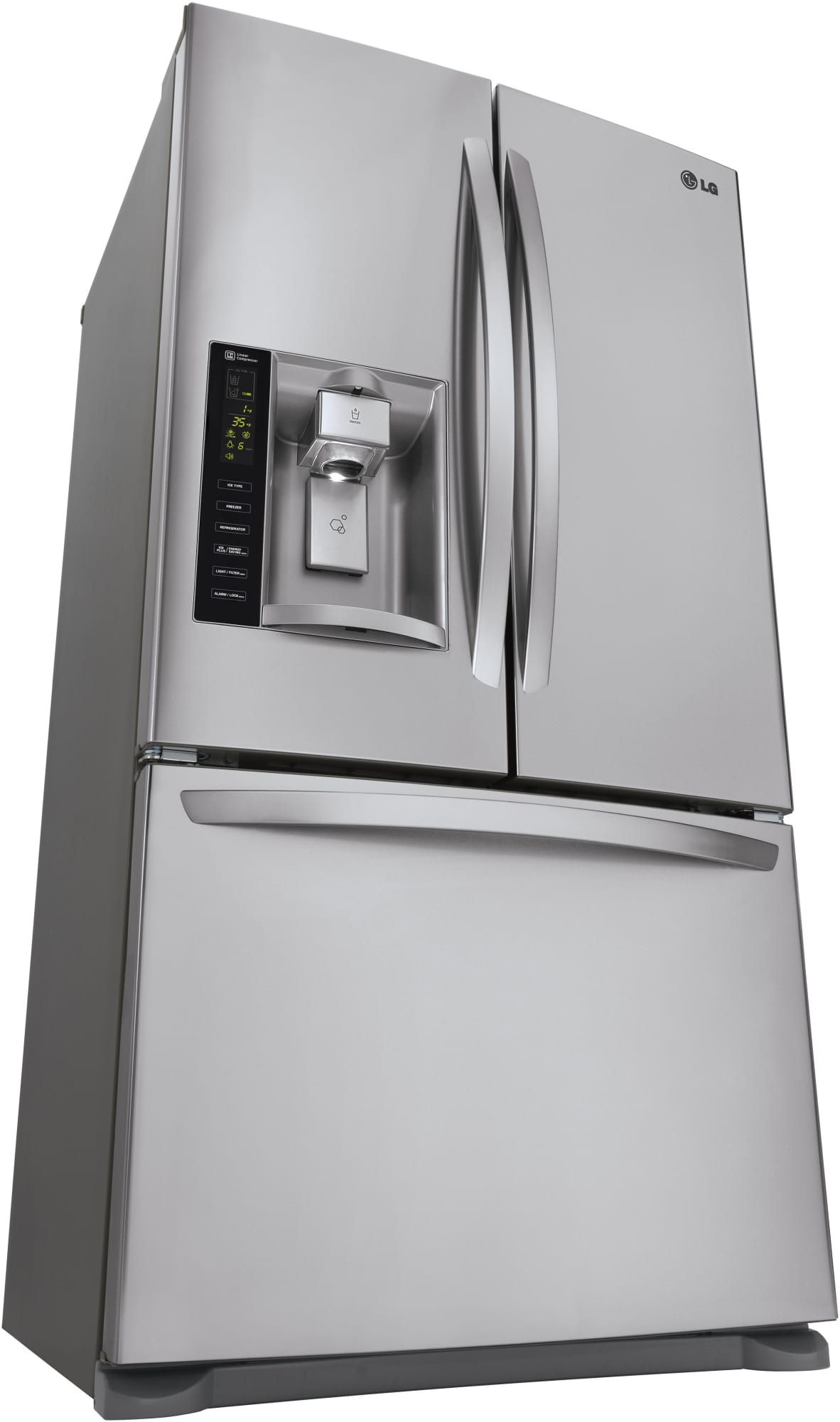 LG LFX25973ST 36 Inch French Door Refrigerator with Linear Compressor ...
