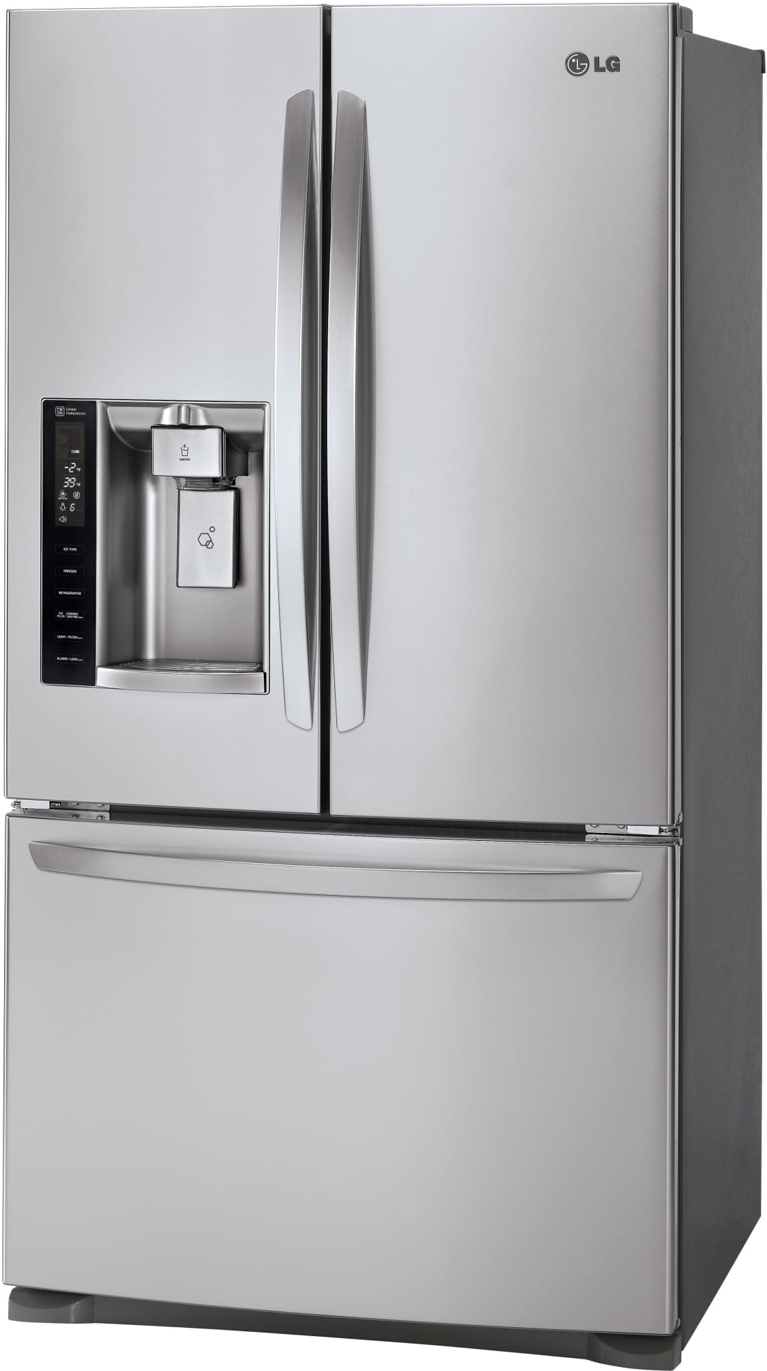 LG LFX28968ST 36 Inch French Door Refrigerator with Slim SpacePlus® Ice ...
