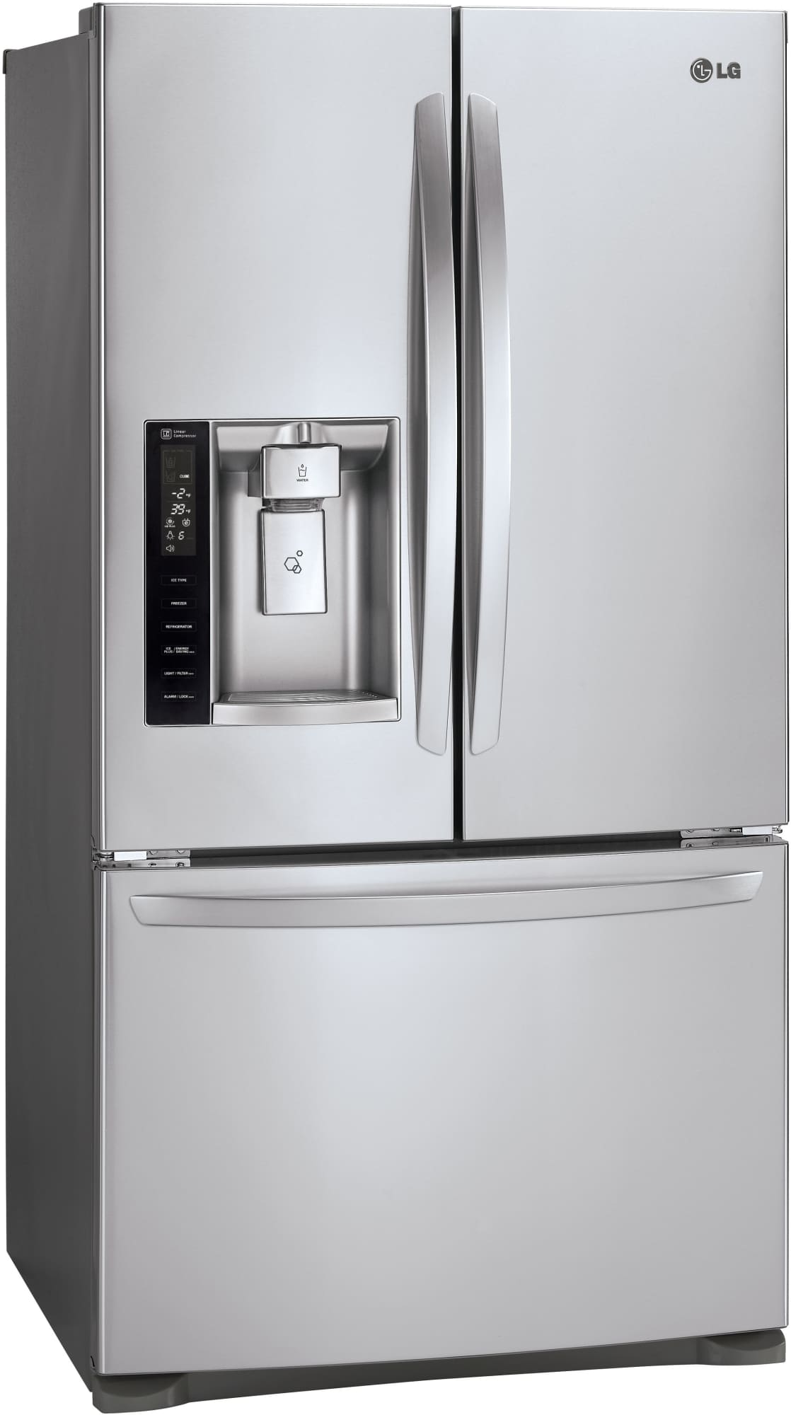LG LFX28968ST 36 Inch French Door Refrigerator with Slim SpacePlus® Ice ...