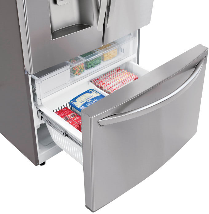 LG LFXC22526S 36 Inch Counter Depth Smart French Door Refrigerator with ...