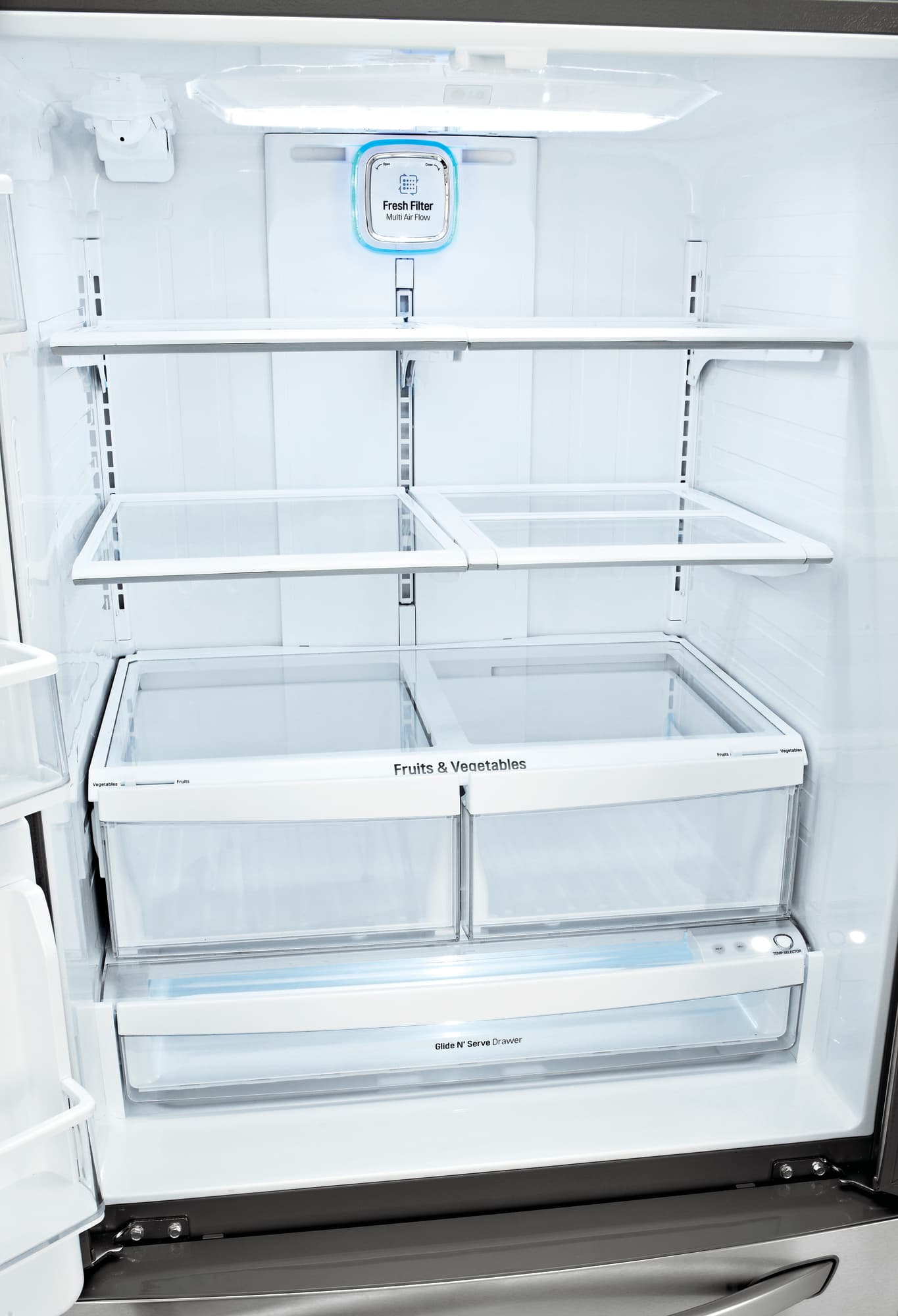 LG LFXS24623S 33 Inch French Door Refrigerator with Slim SpacePlus® Ice ...