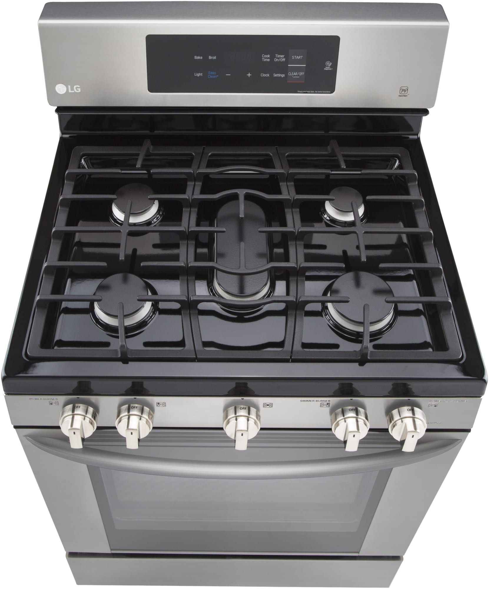 LG LRG3061ST 30 Inch Gas Range with 20 Minute EasyClean® Mode ...