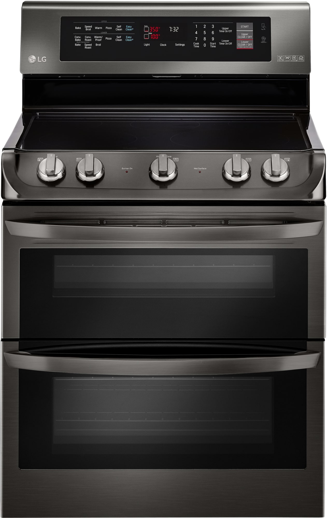 LG LDE4415BD 30 Inch Double Oven Electric Range with ProBake Convection ...