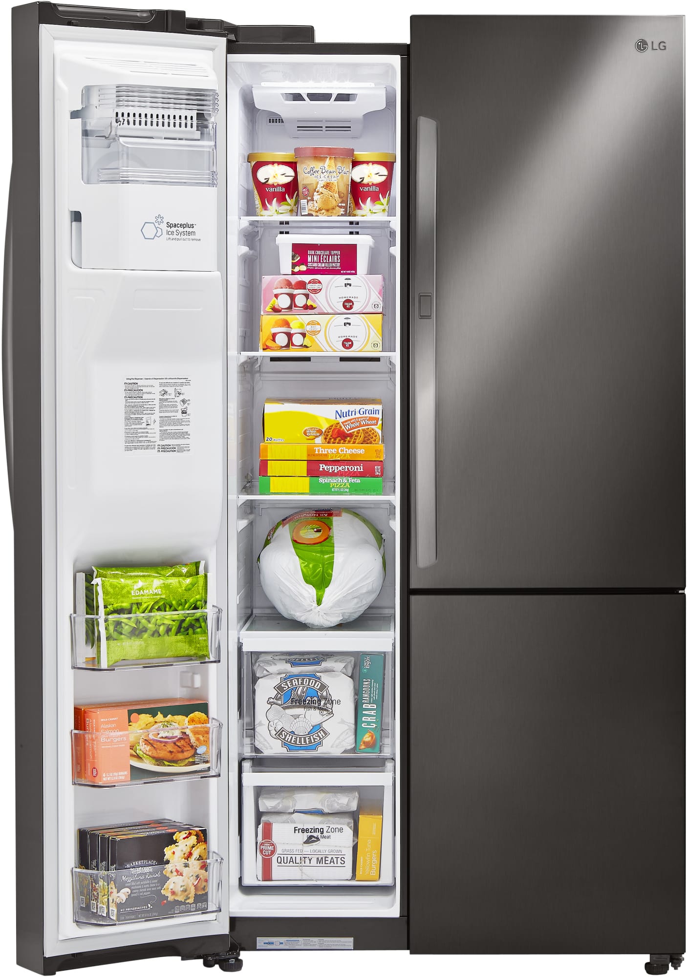LG LSXS26366D 36 Inch Side by Side Refrigerator with 26 Cu. Ft ...