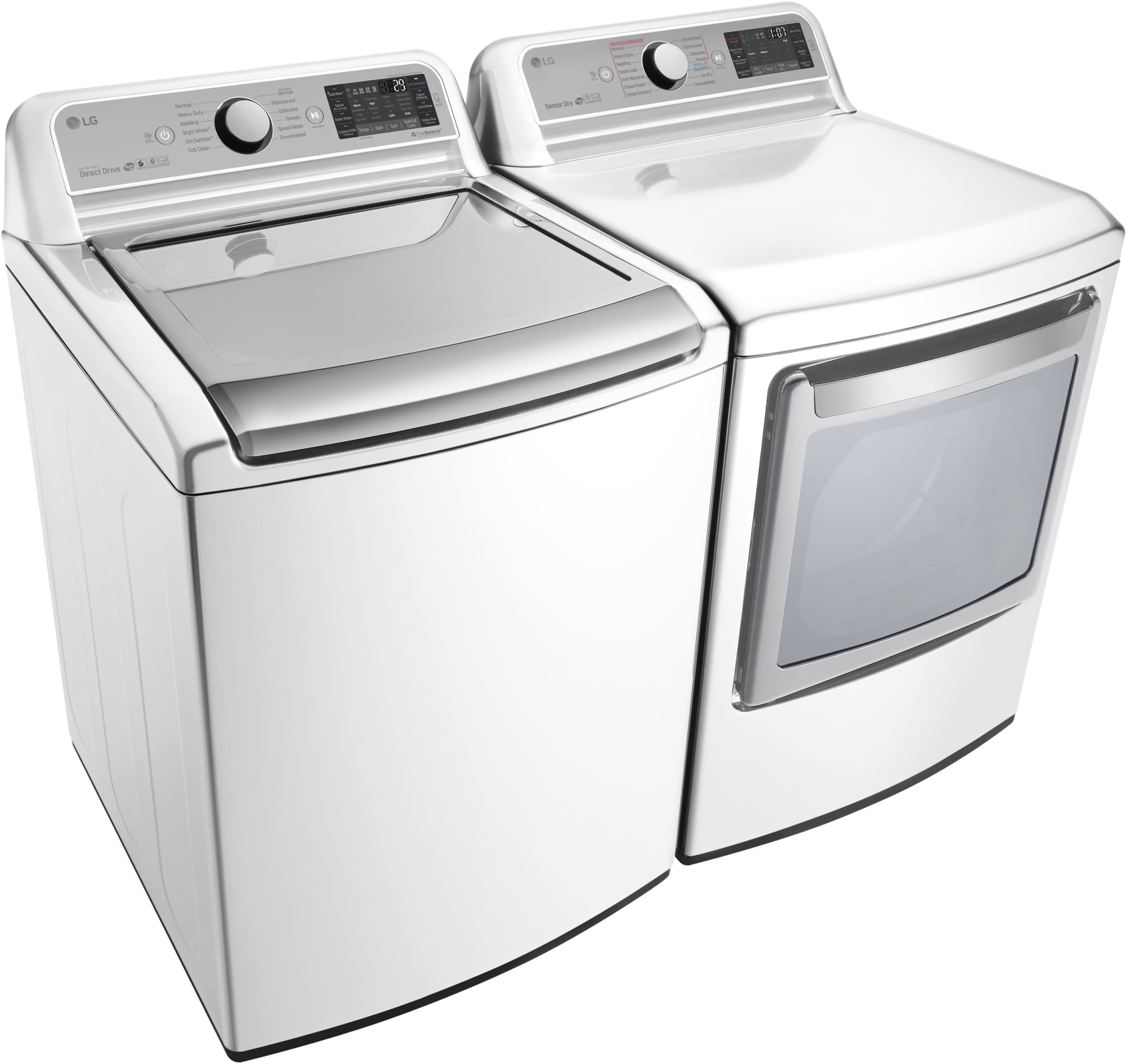 LG WT7500CW 27 Inch 5.2 cu. ft. Top Load Washer with 12 Wash Cycles ...