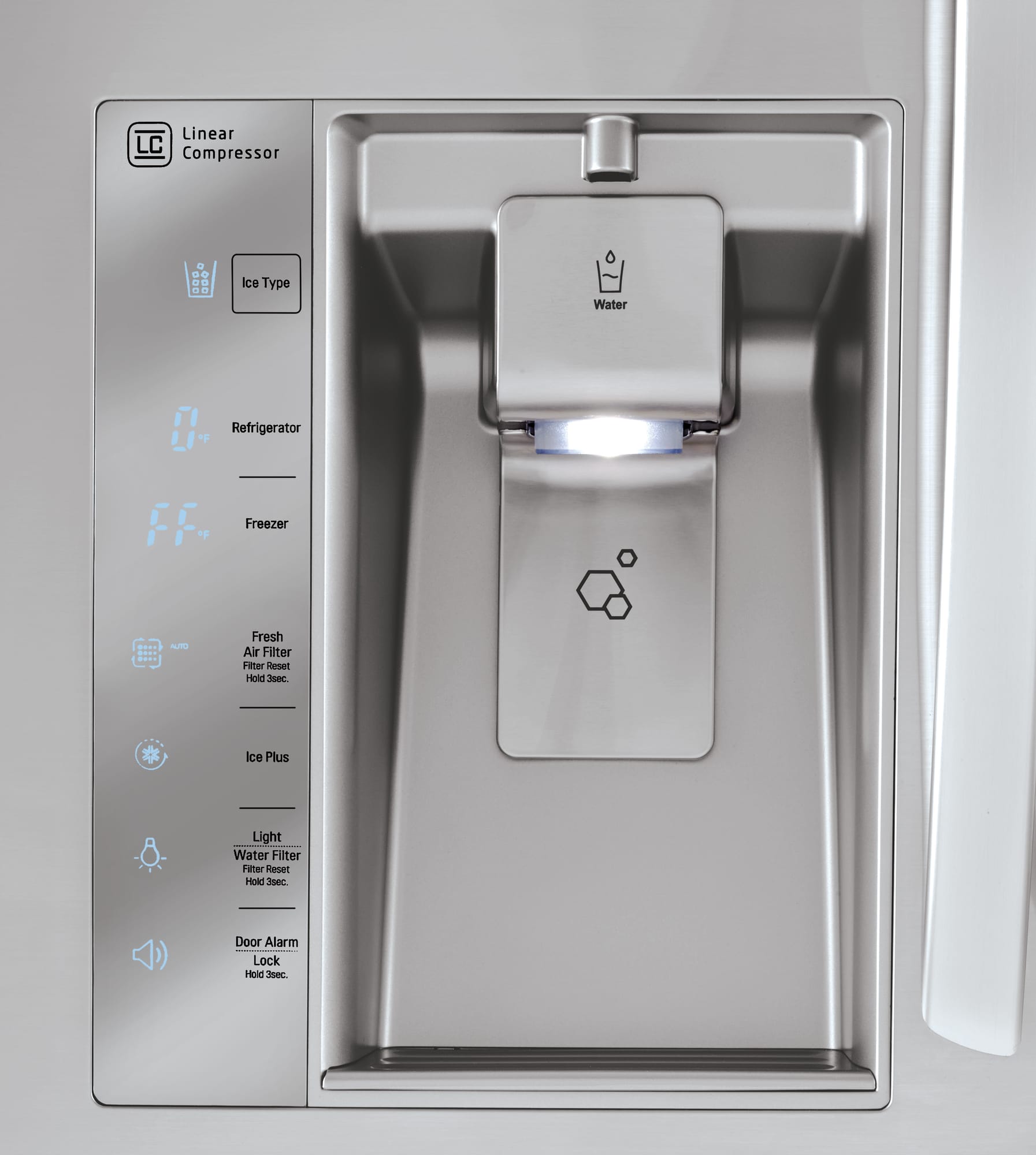 LG LMXC23746S 36 Inch Counter Depth 4-Door French Door Refrigerator ...