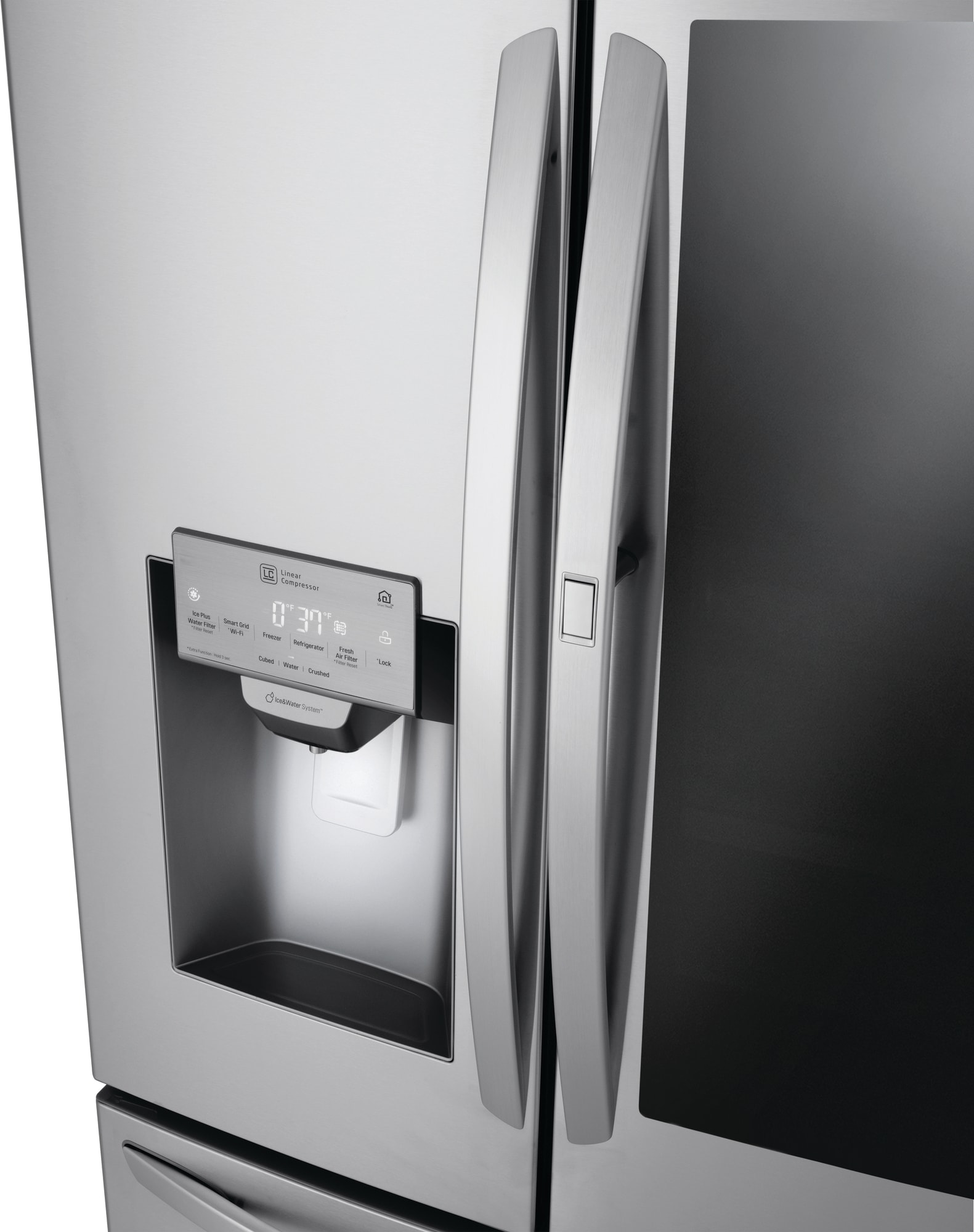 LG LMXS28596S 36 Inch 4 Door Smart Refrigerator with 27.6 Cu. Ft ...