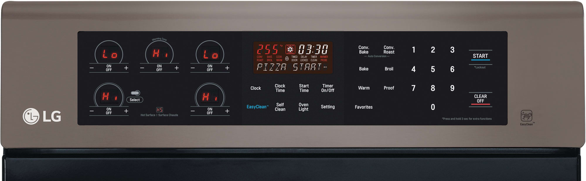 LG LRE3083BD 30 Inch Electric Range with True Convection, IntuiTouch ...