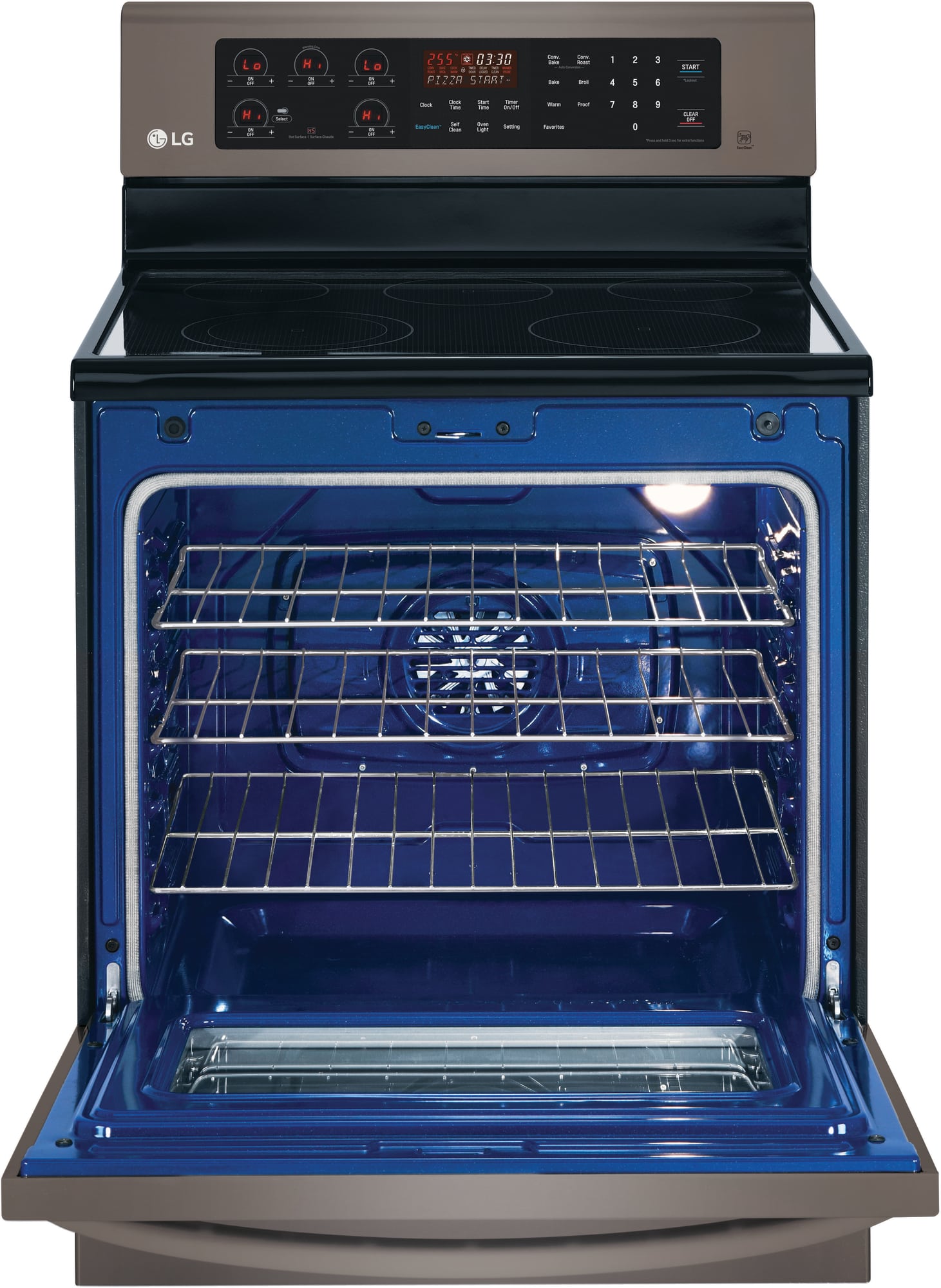 LG LRE3083BD 30 Inch Electric Range with True Convection, IntuiTouch ...