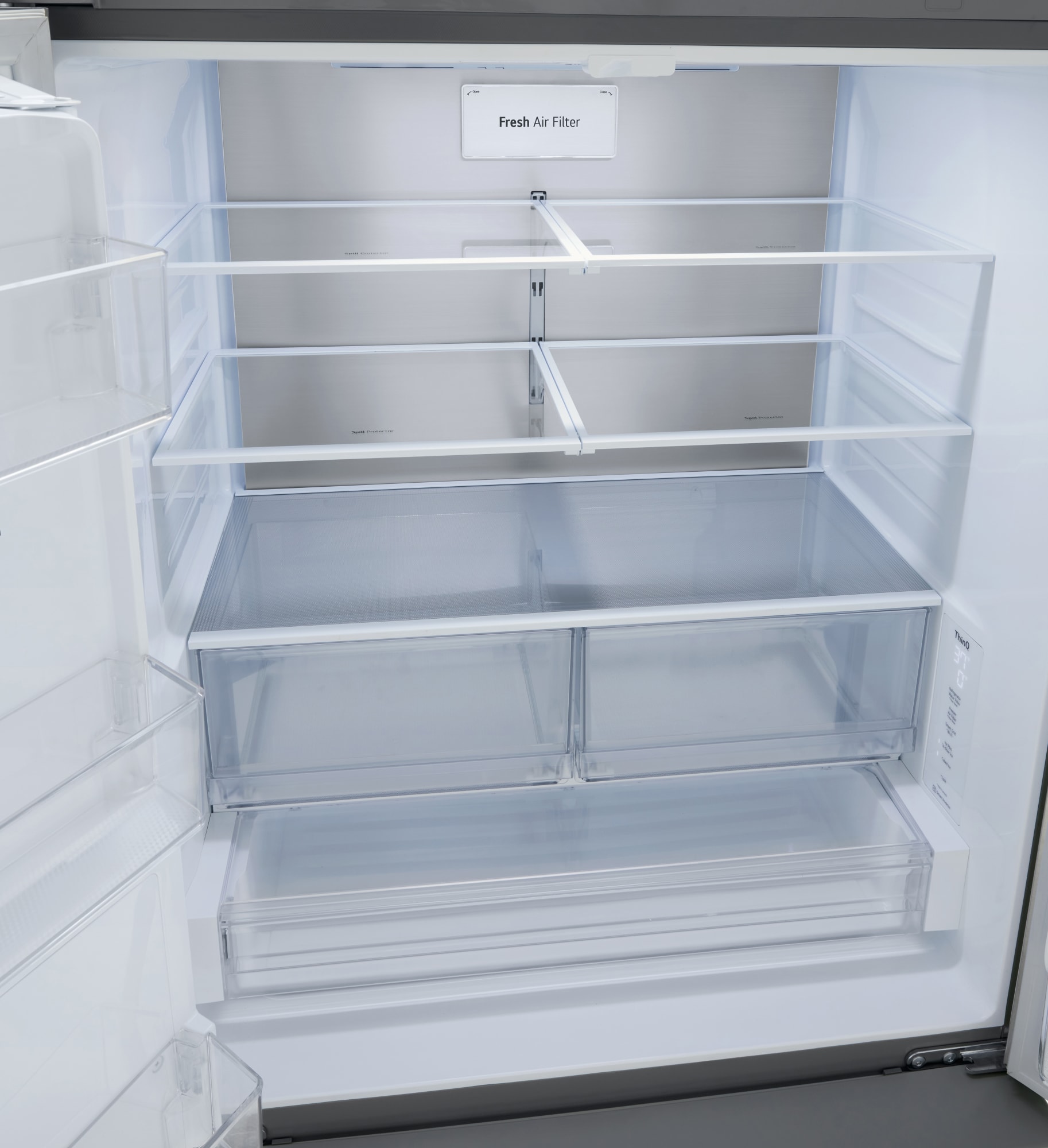 LG LRFXS3106S 36 Inch Smart Depth MAX French Door Refrigerator with 30. ...