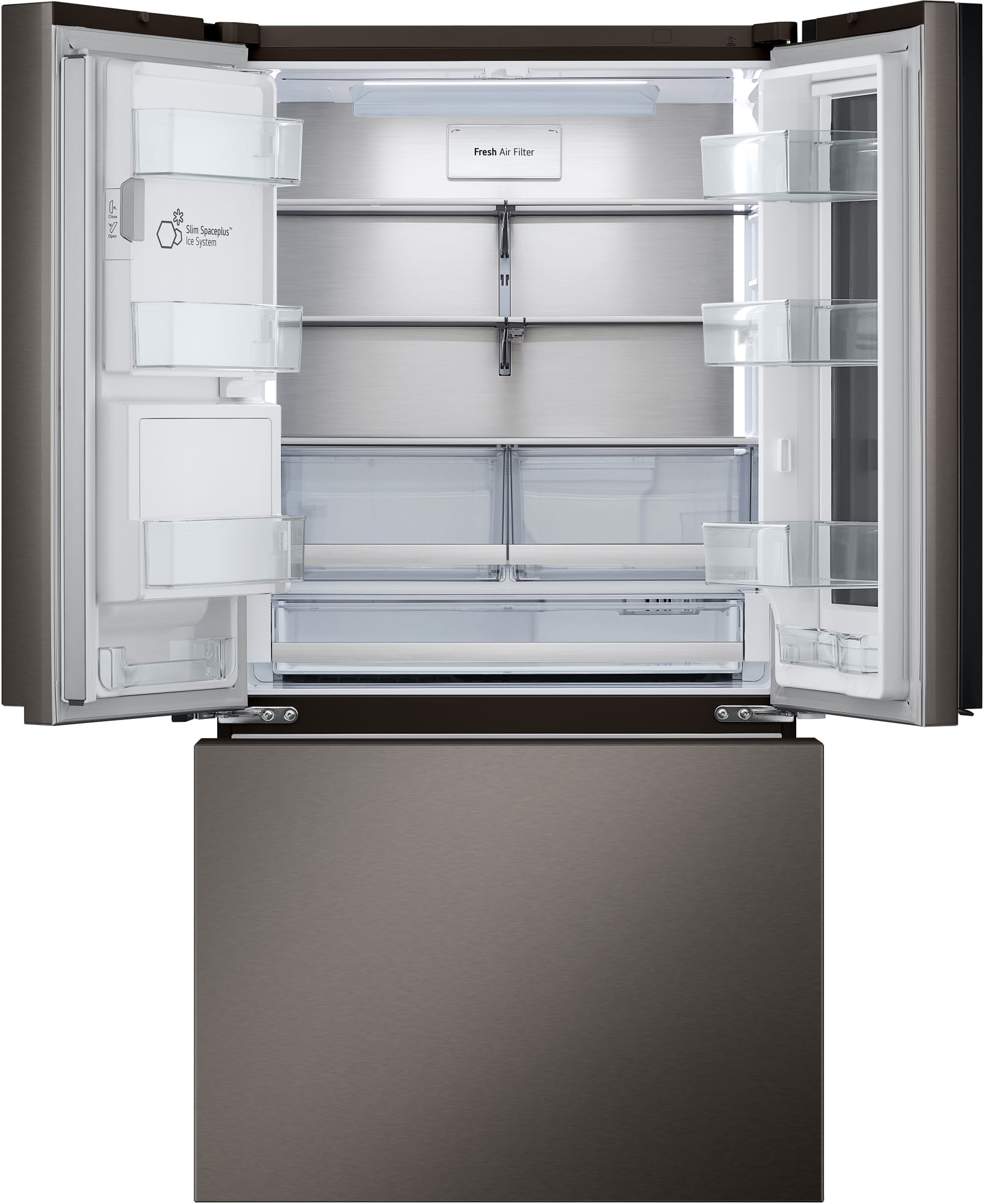 LG LRYKC2606D 36 Inch Counter-Depth MAX™ Smart French Door Refrigerator ...