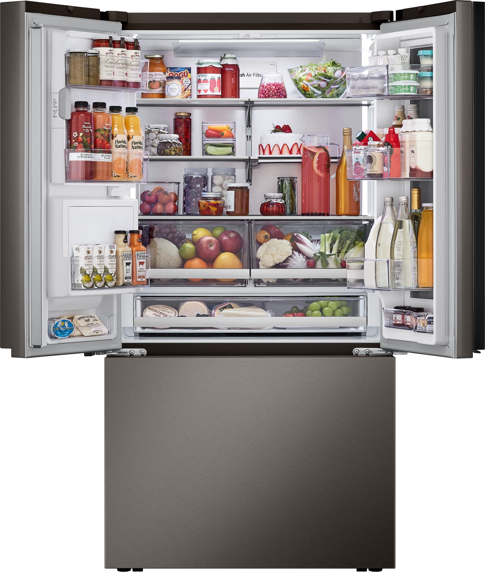 LG LRYKC2606D 36 Inch Counter-Depth MAX™ Smart French Door Refrigerator ...