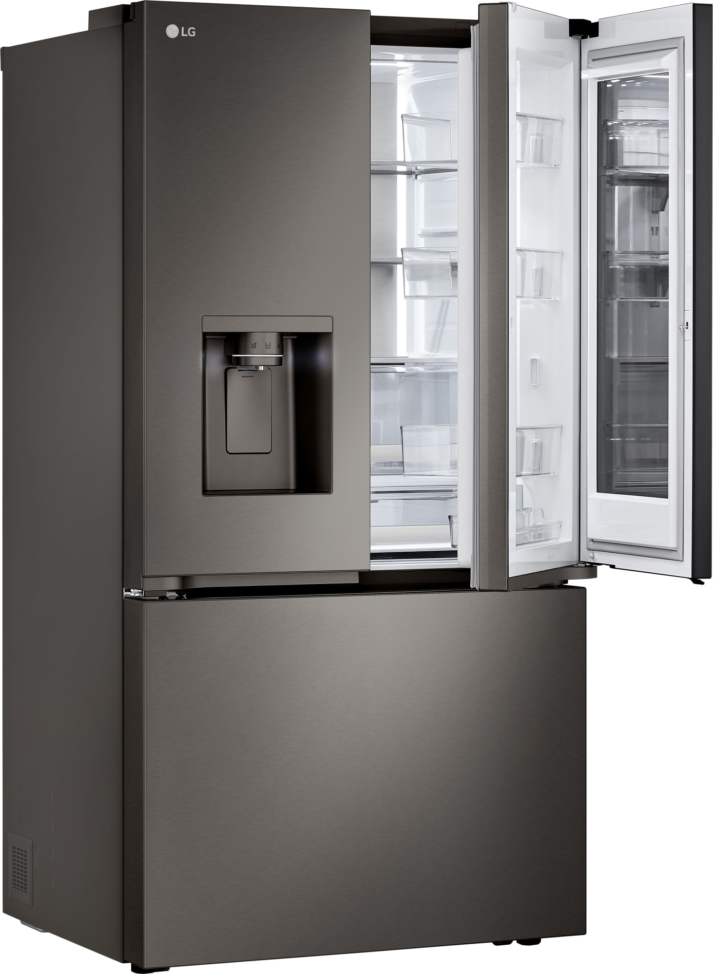 LG LRYKC2606D 36 Inch Counter-Depth MAX™ Smart French Door Refrigerator ...