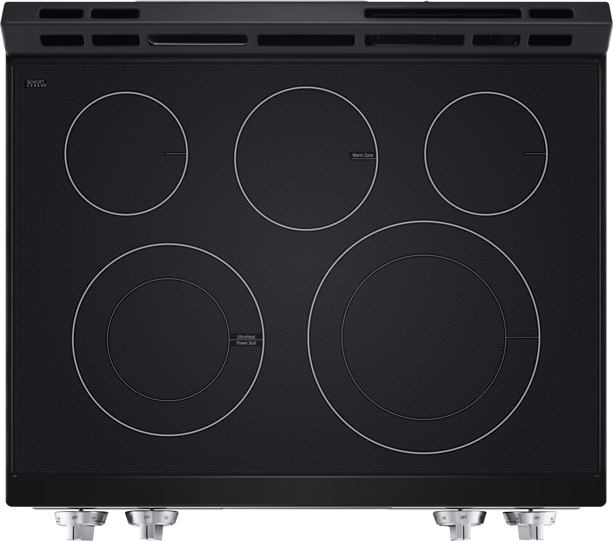 LG LSEL6331F 30 Inch Slide-In Electric Smart Range with 5 Radiant ...