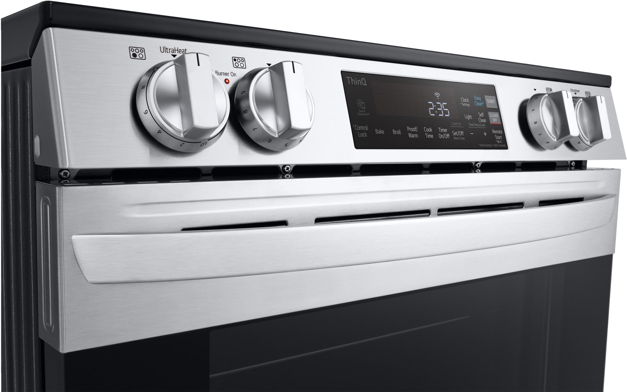 LG LSEL6331F 30 Inch Slide-In Electric Smart Range with 5 Radiant ...