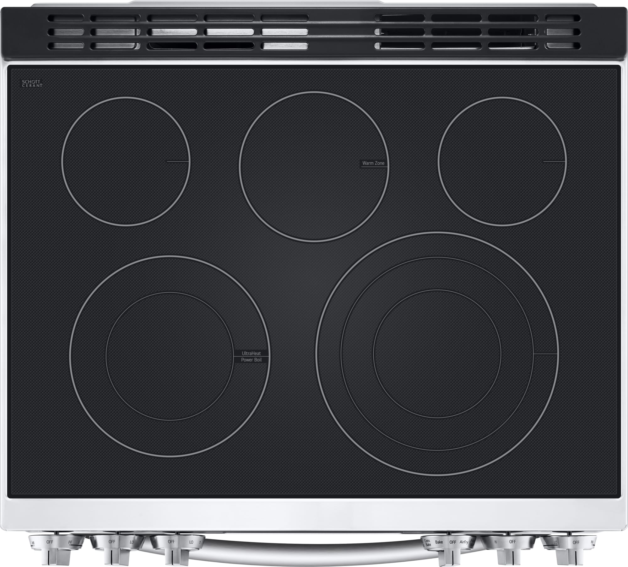 LG LSEL6335F 30 Inch Smart InstaView™ Electric Slide-in Range with 5 ...