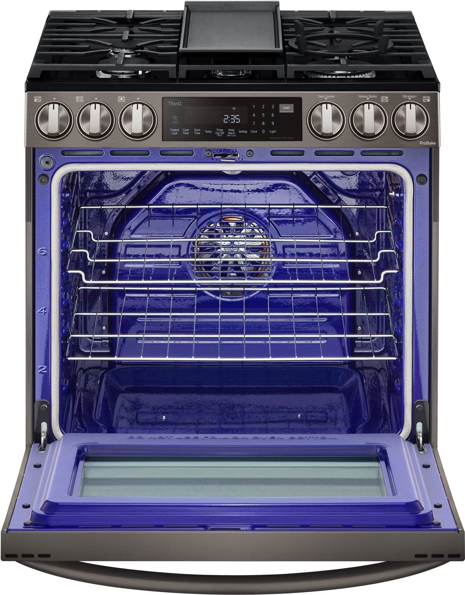 LG LSGL6337D 30 Inch Smart Instaview™ Gas Slide-In Range with 5 Sealed ...